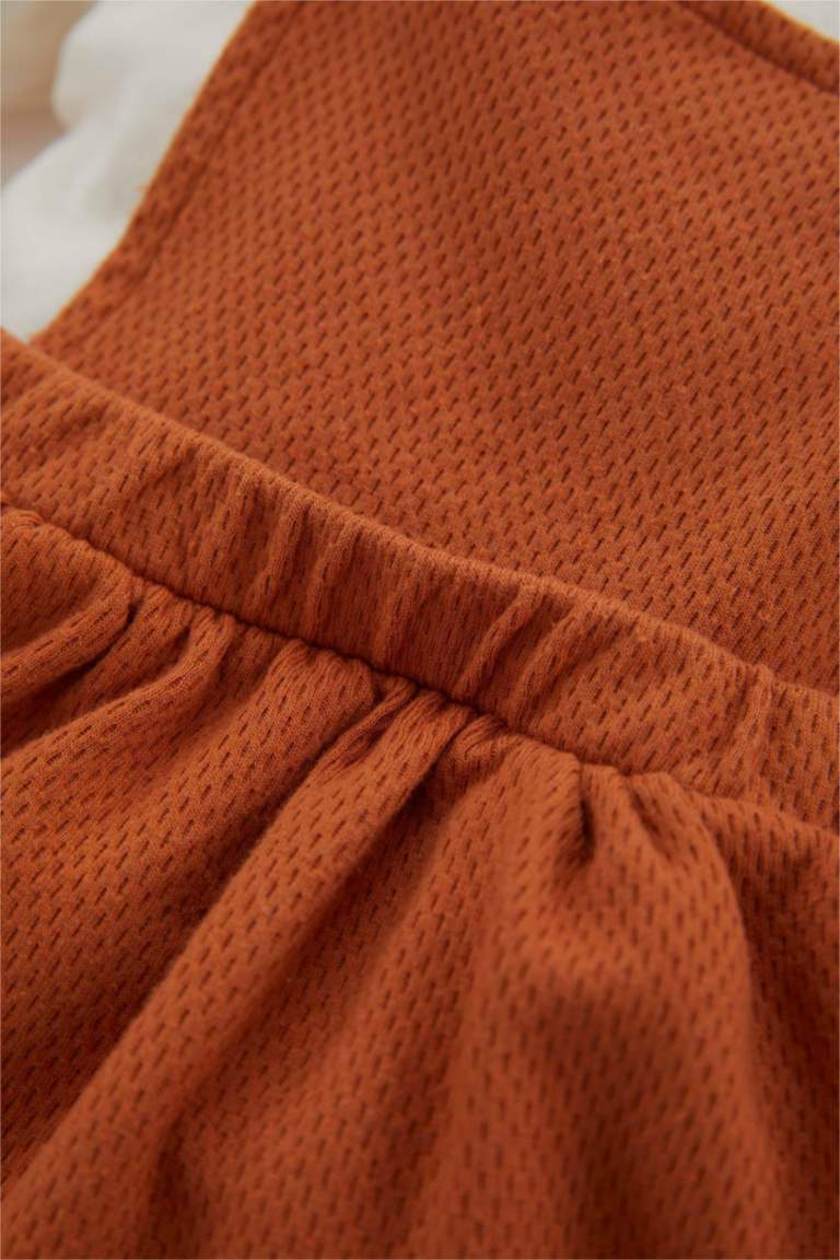 Orange Baby Girl 2 piece Regular Fit Envelope Neck Set 2682866 | DeFacto