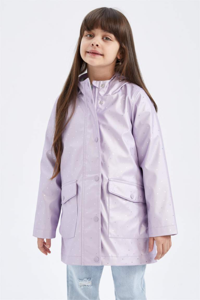 Purple GIRLS & TEENS Girls Waterproof Hooded Raincoat 2714318 | DeFacto
