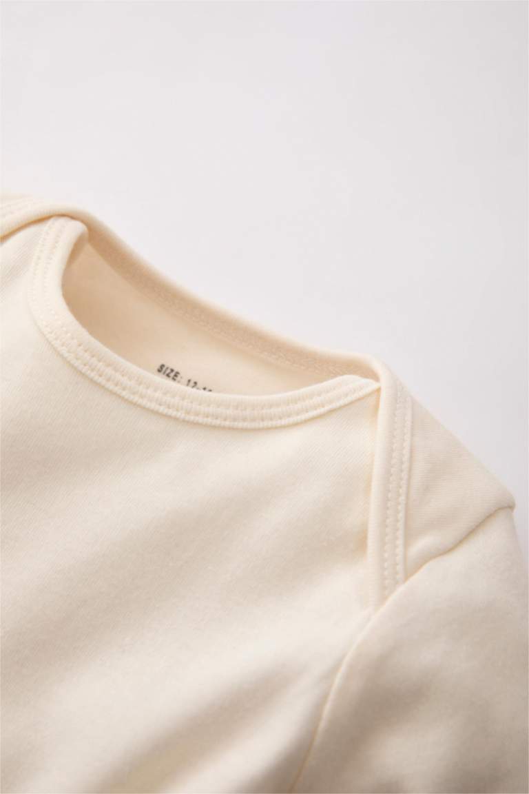 Ecru BABY GIRL 2 piece Regular Fit Envelope Neck Set 2713481 | DeFacto