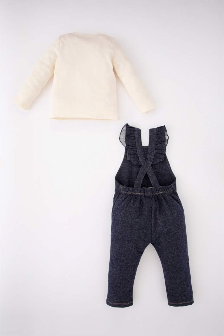 Ecru BABY GIRL 2 piece Regular Fit Envelope Neck Set 2713481 | DeFacto