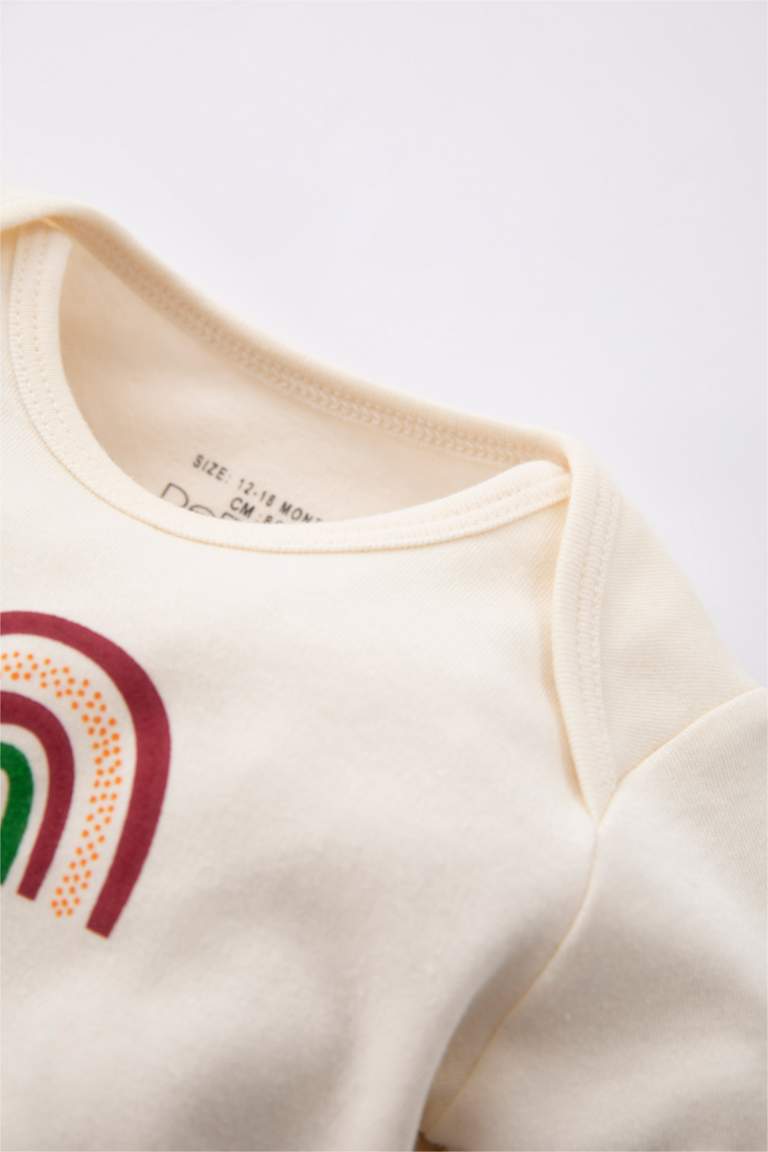 Ecru BABY GIRL 2 piece Regular Fit Envelope Neck Set 2713923 | DeFacto