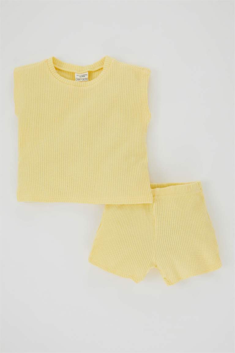 Yellow BABY BOY Baby Boy Waffle Set of 2 2729865 | DeFacto