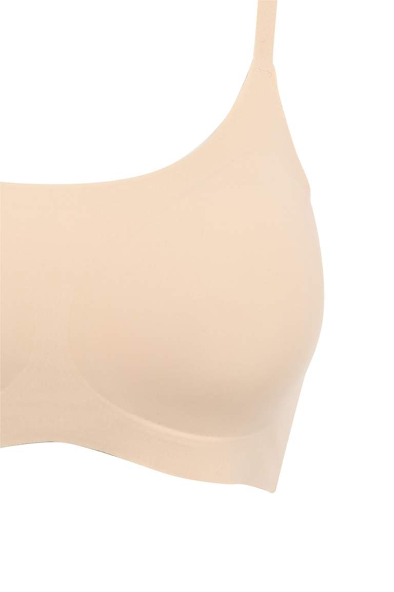 Beige Woman Fall in Love Laser Cut Removable Pad Bra 2744900 | DeFacto
