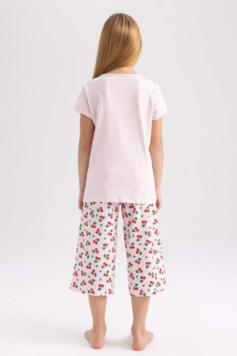 Pink GIRLS & TEENS Girl Patterned Short Sleeve Pajamas Set 2752726 ...