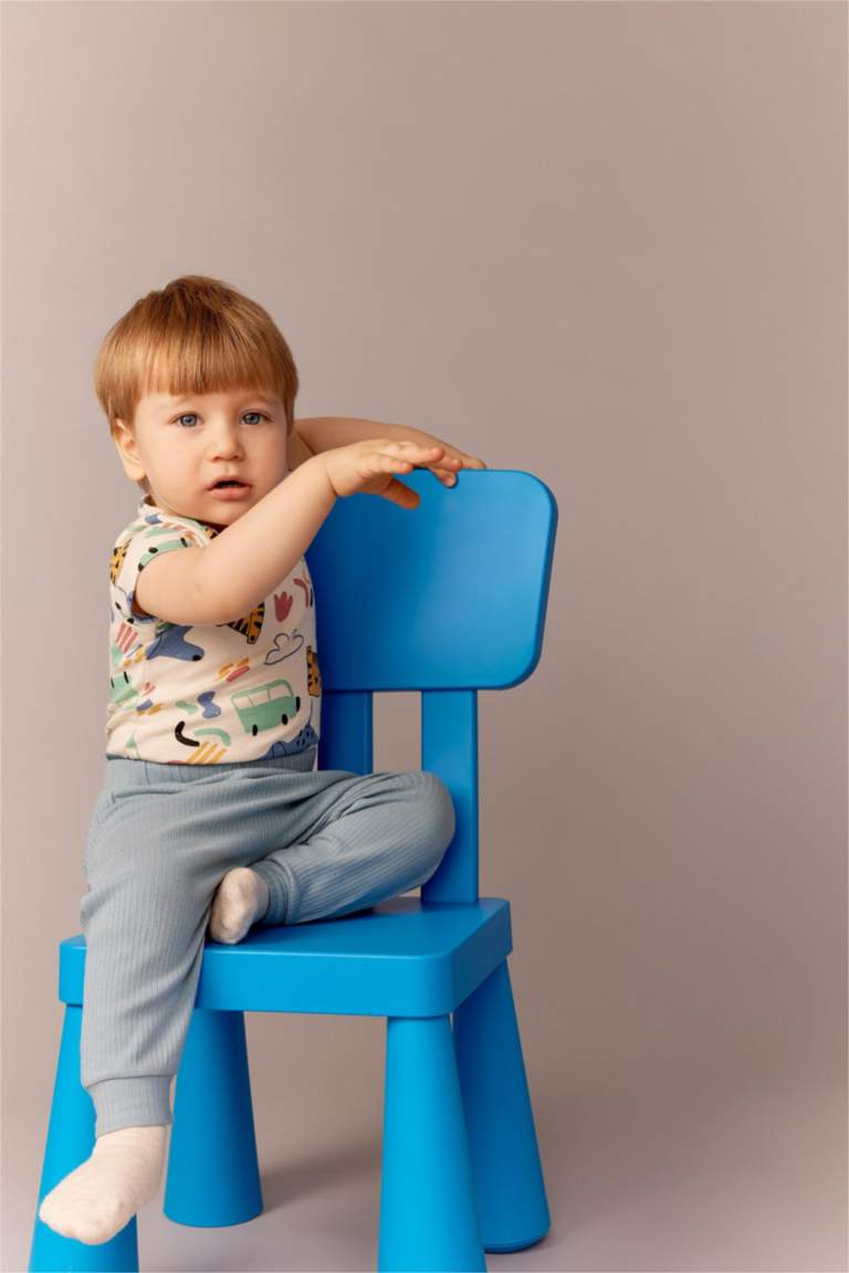 Ecru BABY BOY Baby Boy 2 piece Long Sleeve Long Sleeve Snap Body ...