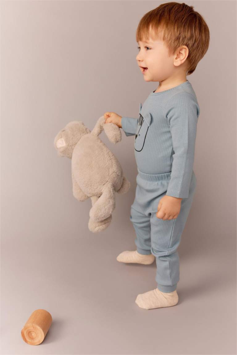 Ecru BABY BOY Baby Boy 2 piece Long Sleeve Long Sleeve Snap Body ...