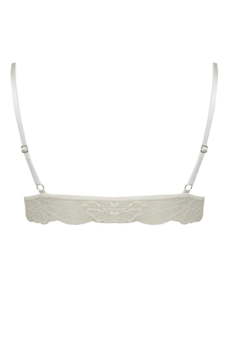 Ecru Woman Fall in Love Lace Padded Bra 3064714 | DeFacto