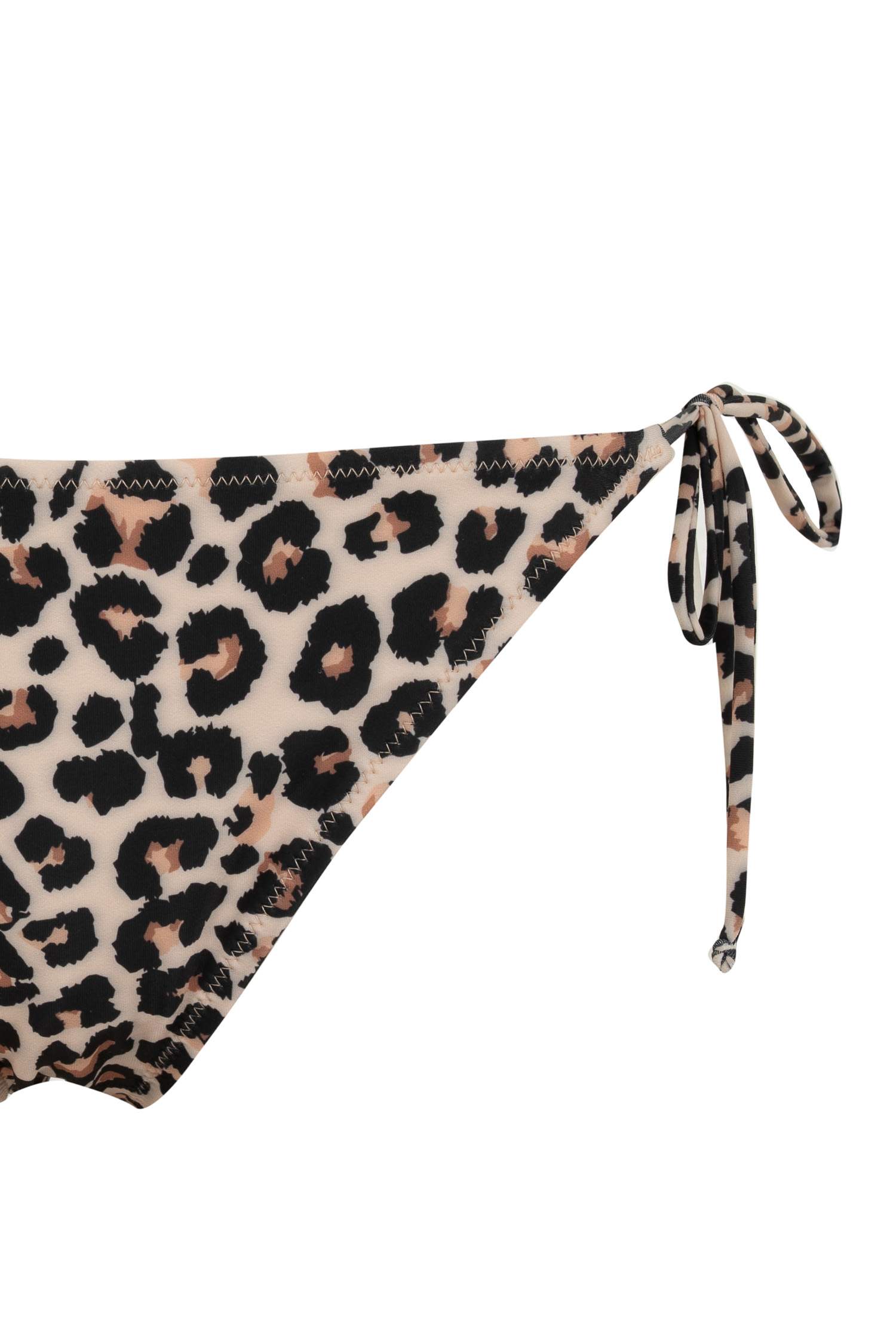 Black WOMAN Fall in Love Regular Fit Leopard Pattern Bikini Bottoms ...