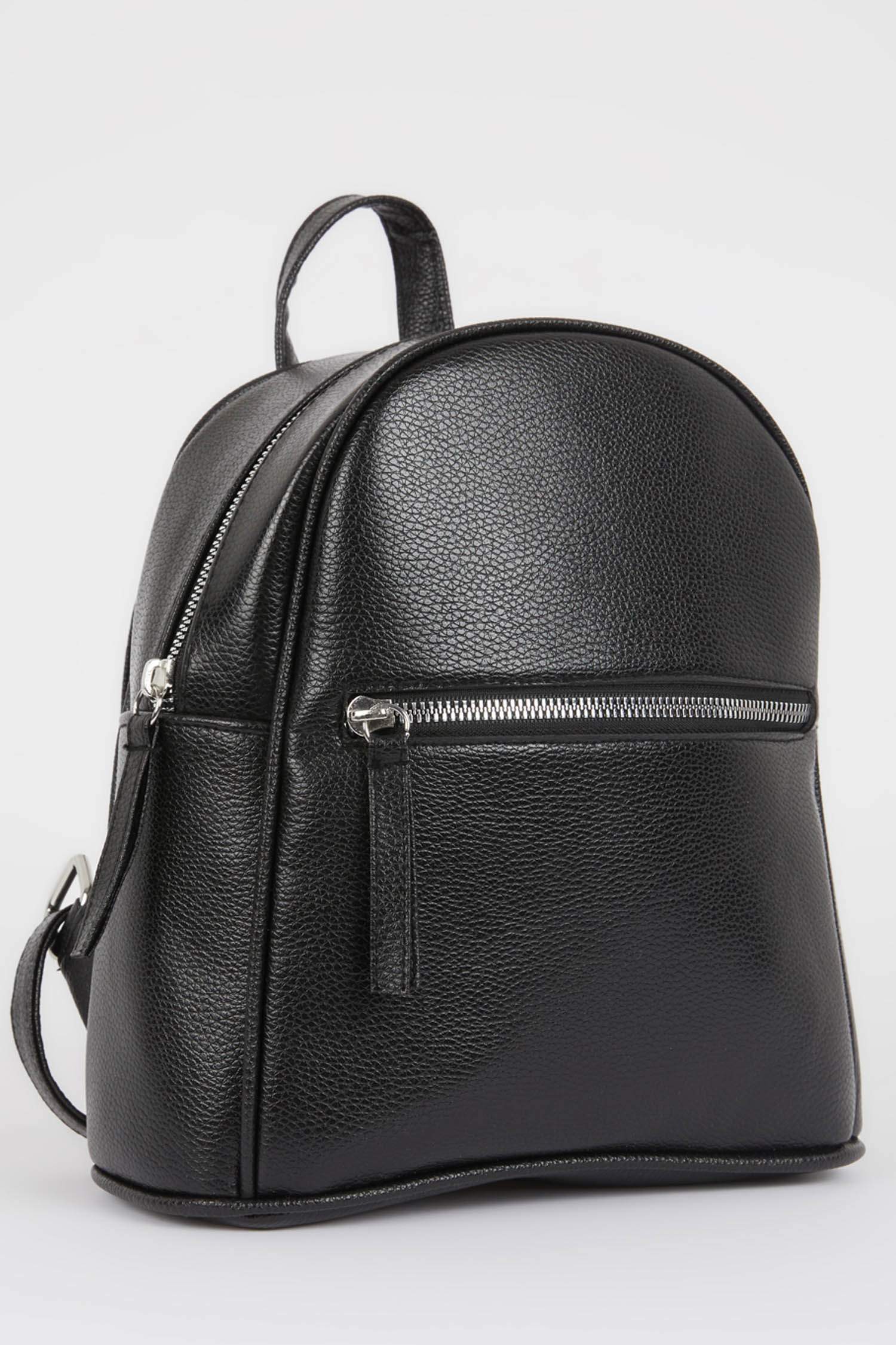 Black Woman Women Faux Leather Backpack 2800259 | DeFacto