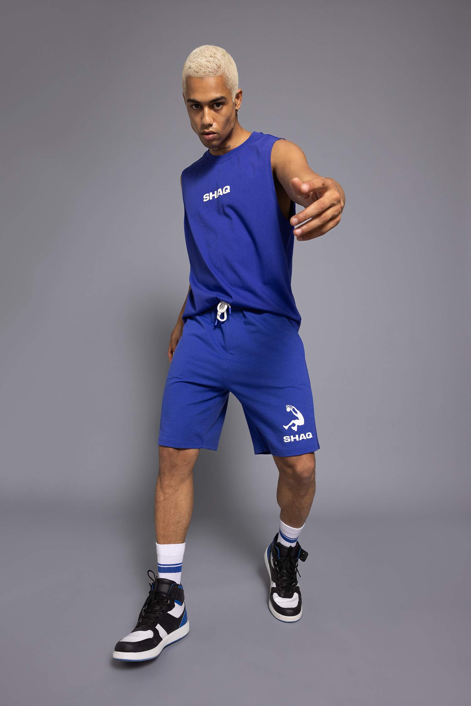 Mor Erkek DeFactoFit Shaquille O'Neal Lisanslı Oversize Fit Pamuklu ...