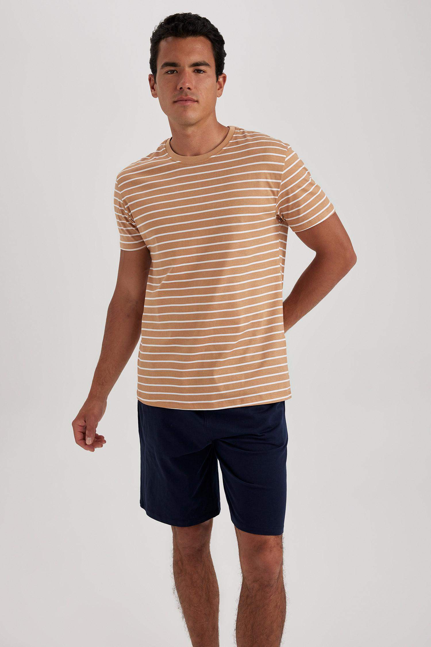 Beige Man 2 piece Regular Fit Knitted Sets 2820097 | DeFacto