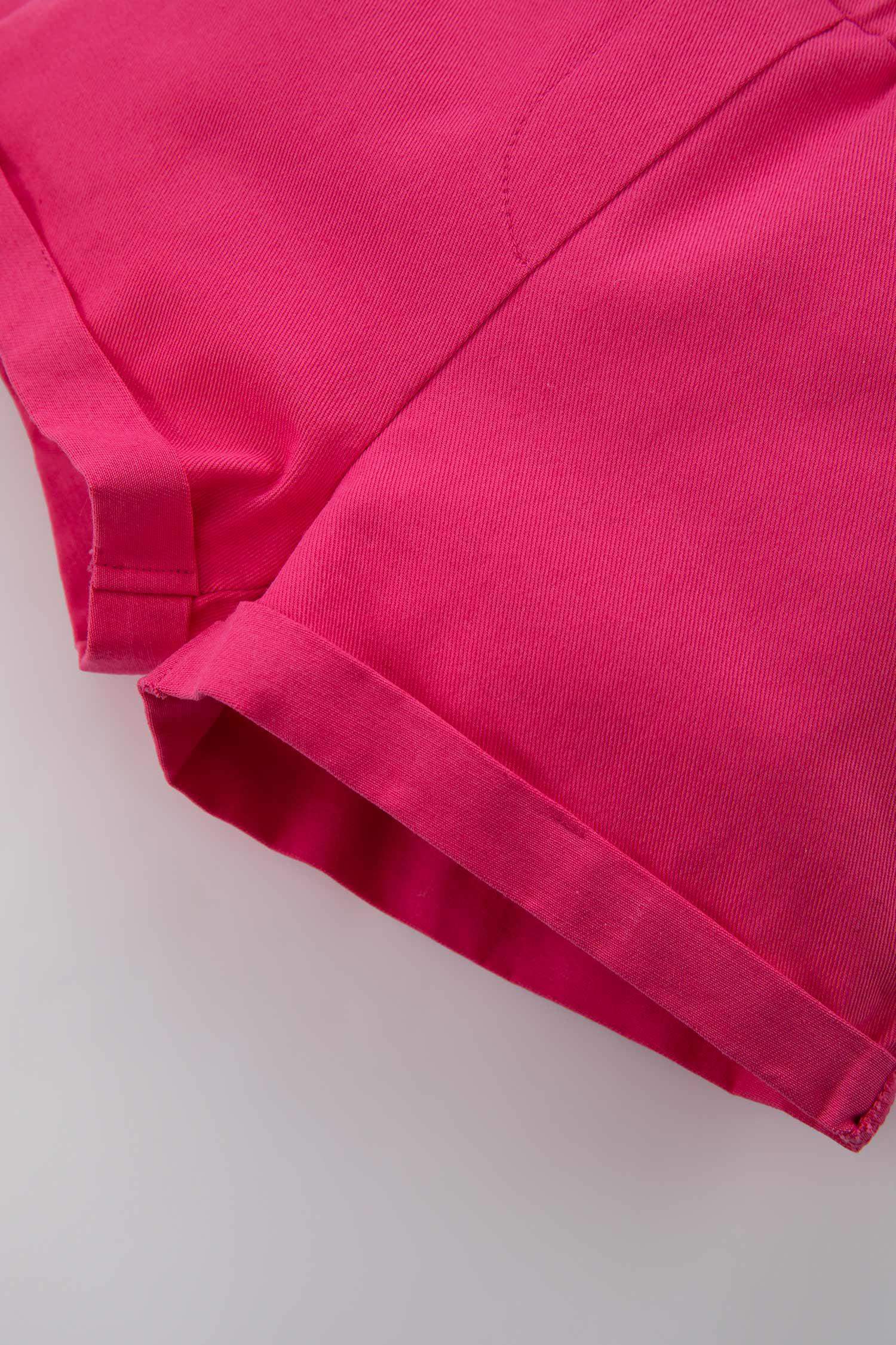 Pembe Kız Bebek Kız Bebek Kelebek Desenli Kısa Kollu Tişört Gabardin ...