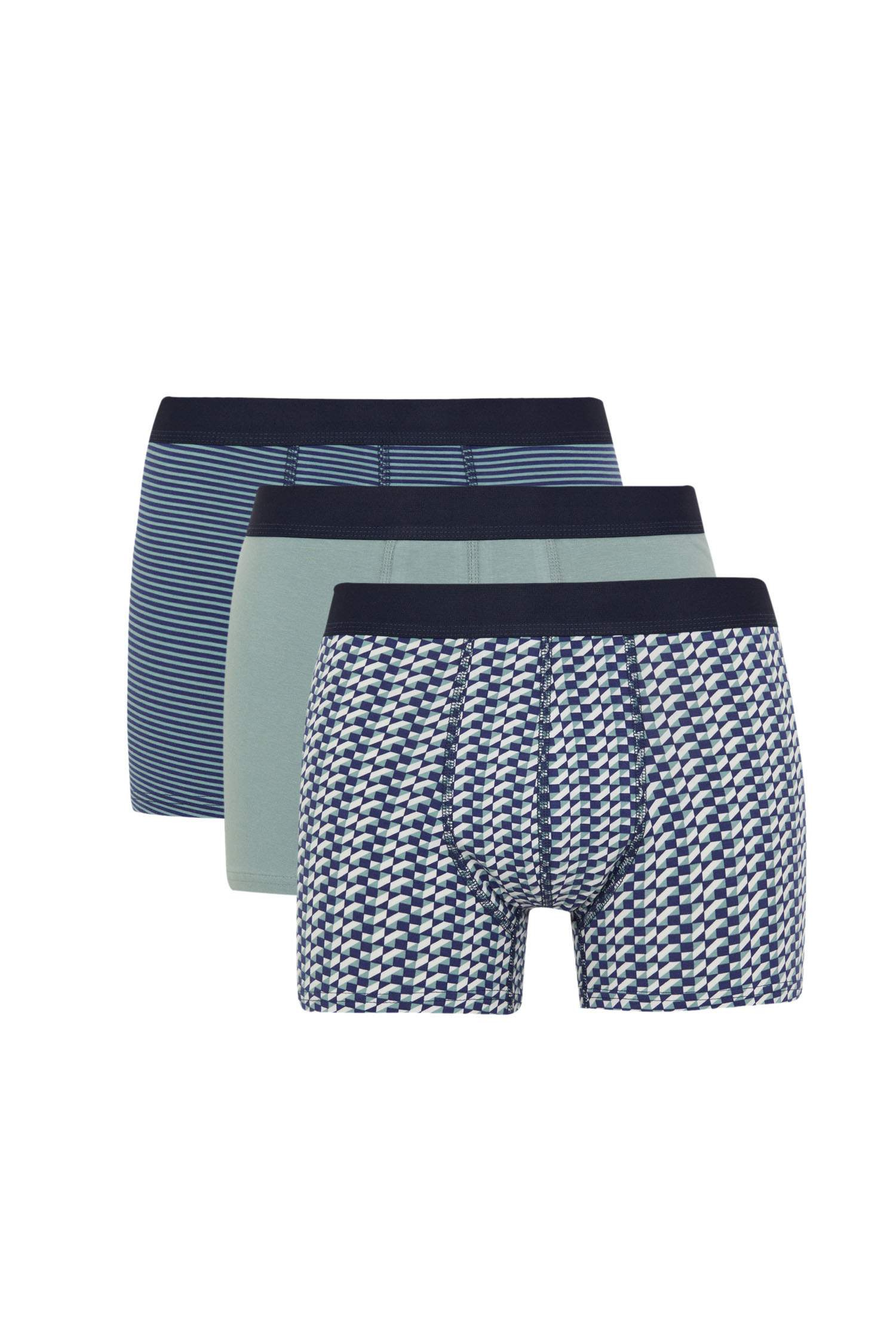 Green Man 3 piece Regular Fit Knitted Boxer 2846845 | DeFacto