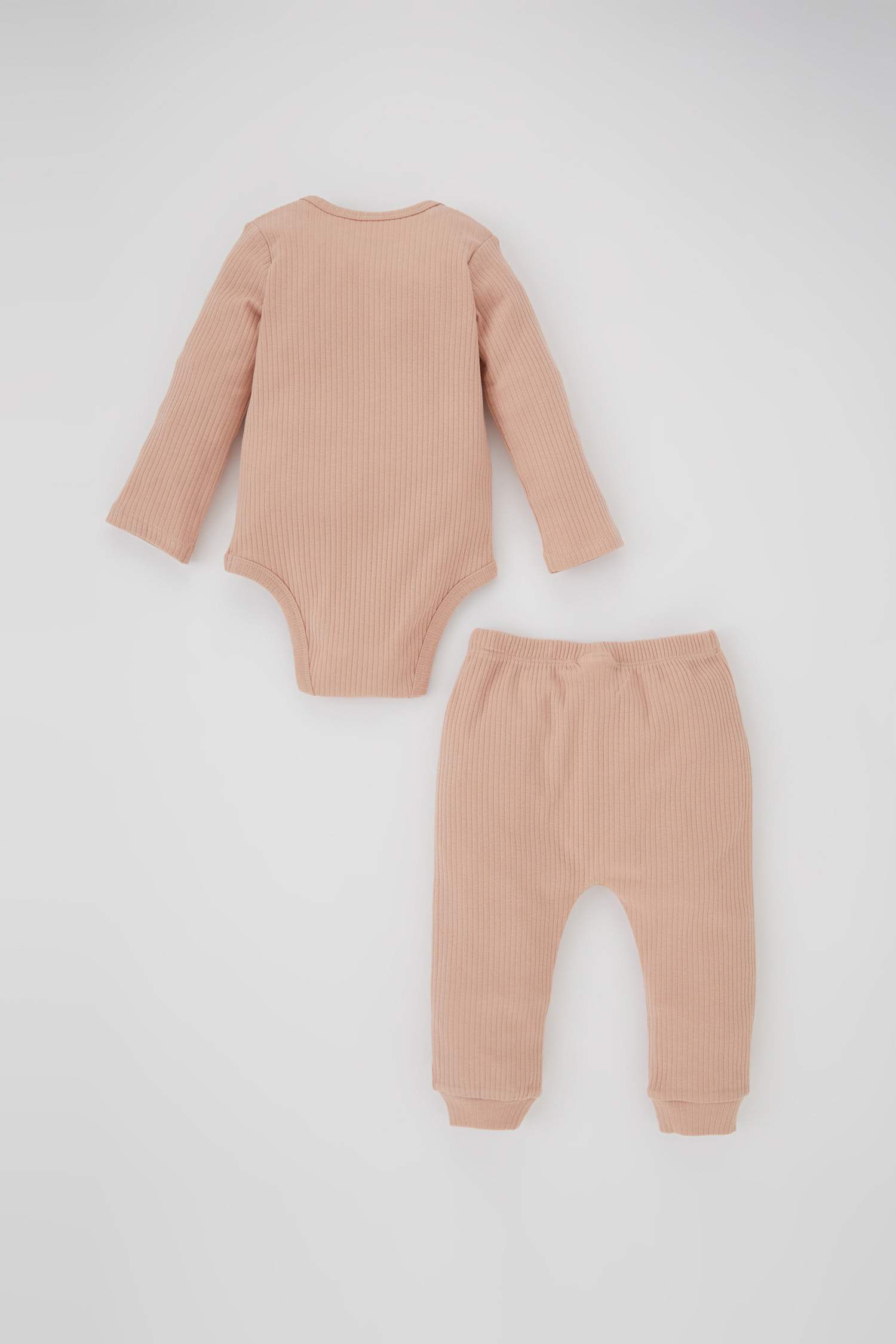 Pink BABY GIRL 2 piece Regular Fit Envelope Neck Set 2843313 | DeFacto