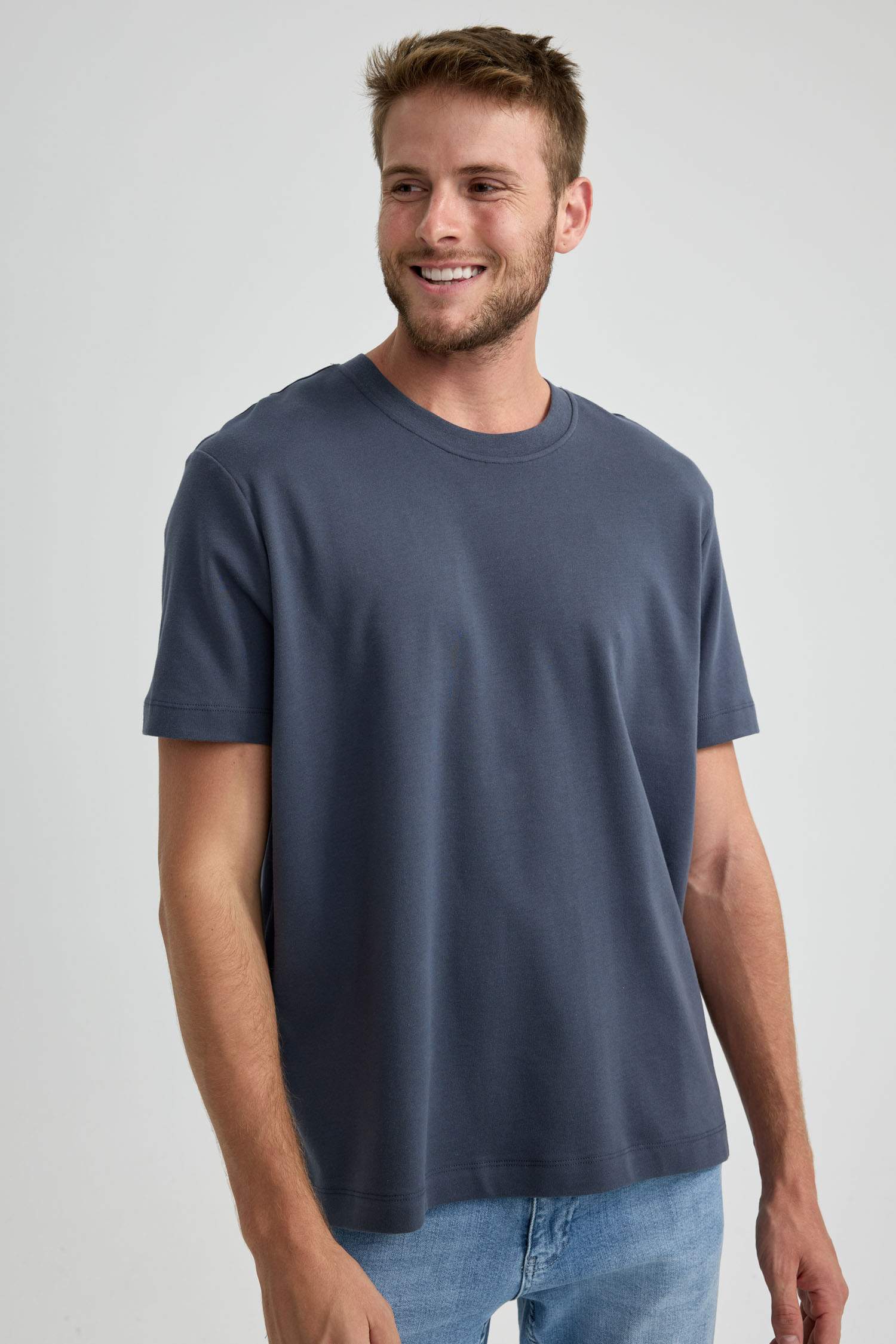 Grey Man Regular Fit Crew Neck T-Shirt 2941703 | DeFacto