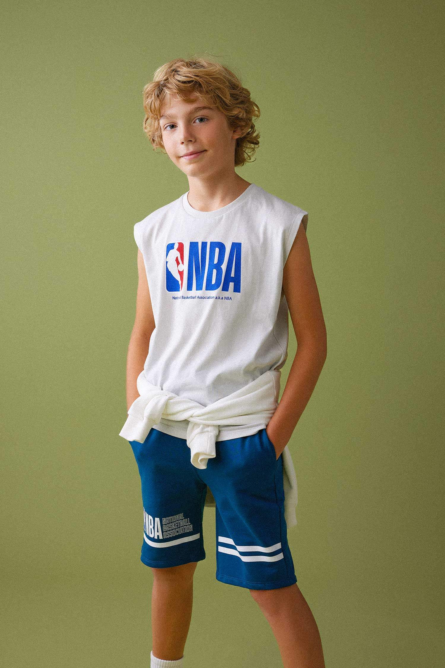 Grey BOYS & TEENS Boy Regular Fit NBA Licensed Undershirt 2890979 | DeFacto