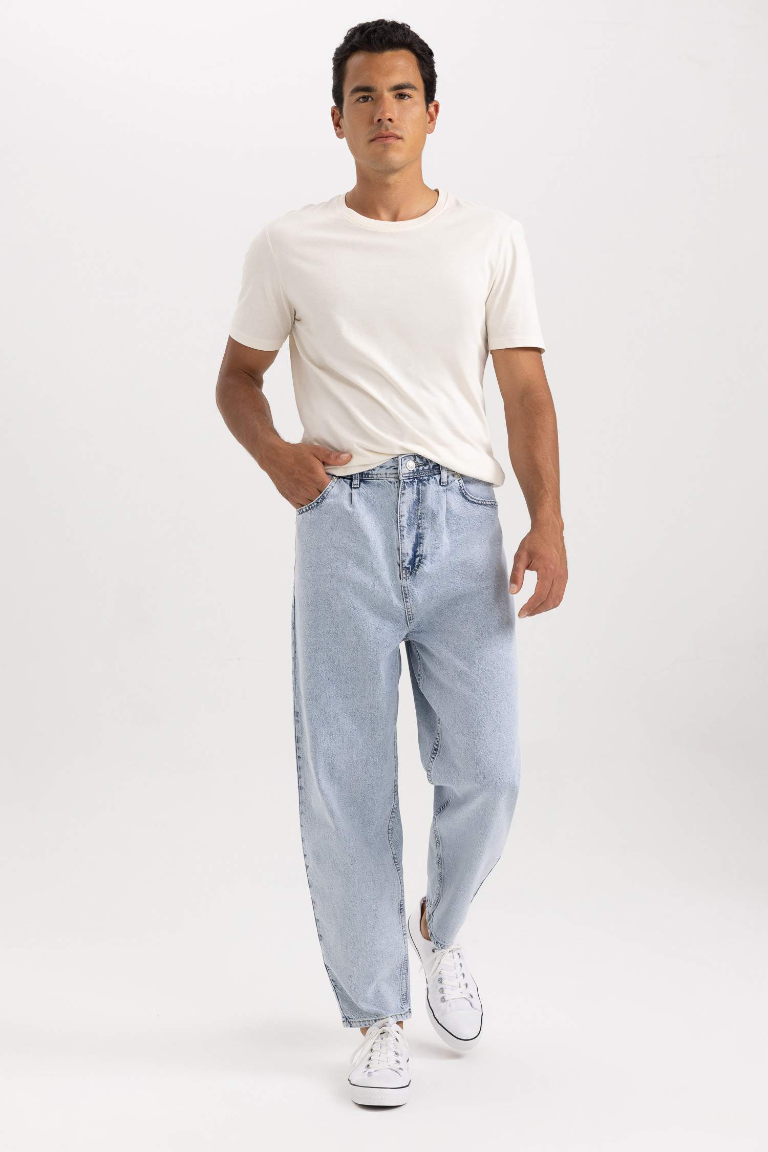 Blue MAN Balloon Fit Jean Pants 2833216 | DeFacto