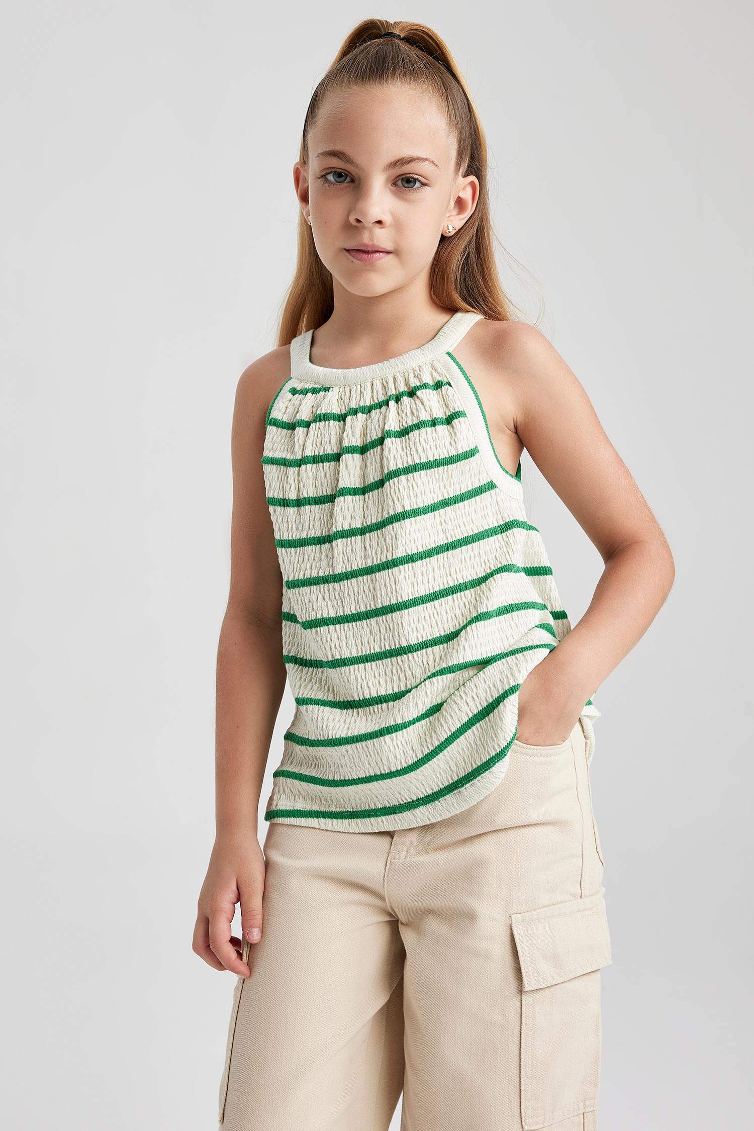 Ekru Kız Çocuk - Genç Kız Kız Çocuk Atlet 2832891 | DeFacto