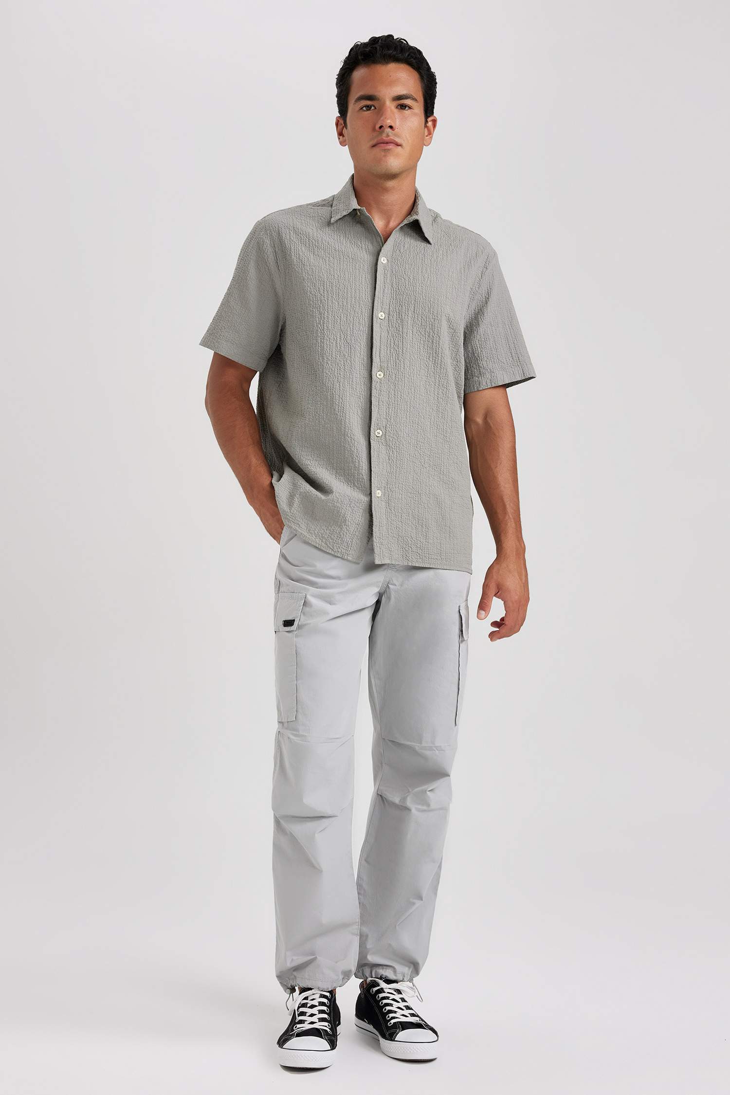 Blue Man Relax Fit Short Sleeve Shirt 2925181 | DeFacto