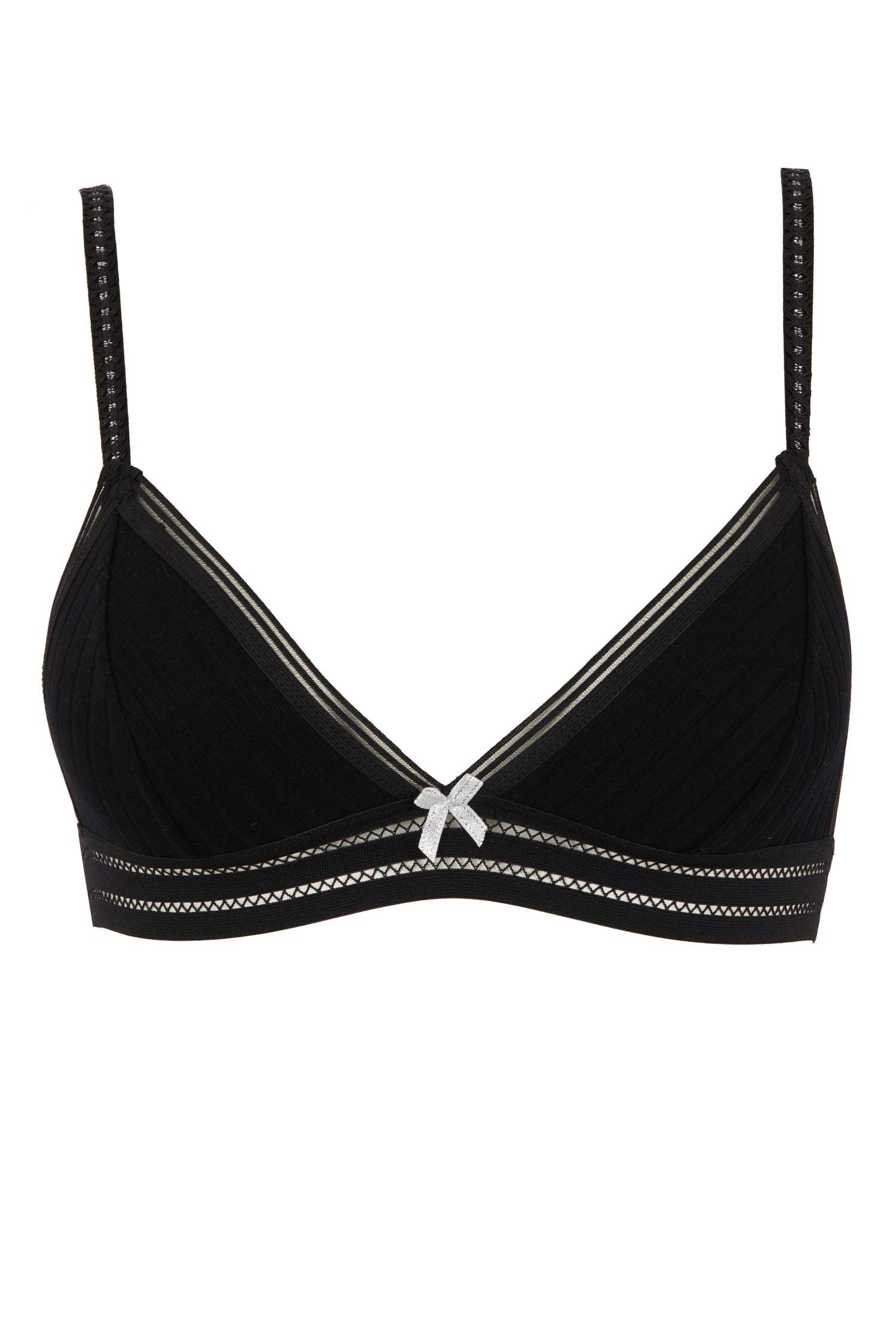 Siyah Kadın Fall in Love Kapsız Pedsiz Bra 3097670 | DeFacto