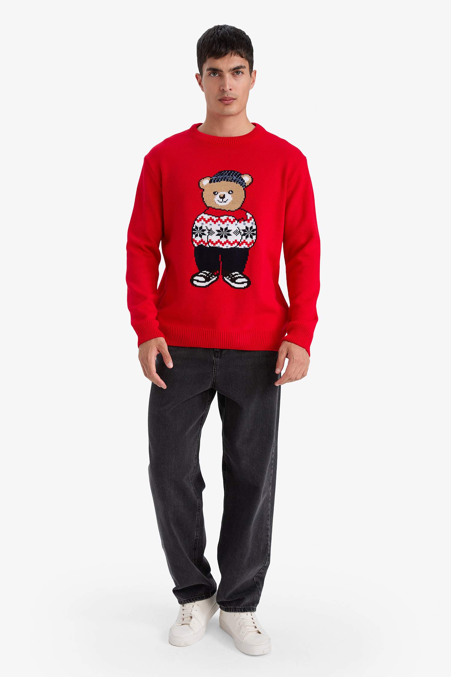 Red MAN Knitwear Christmas Pullover 3352361 | DeFacto
