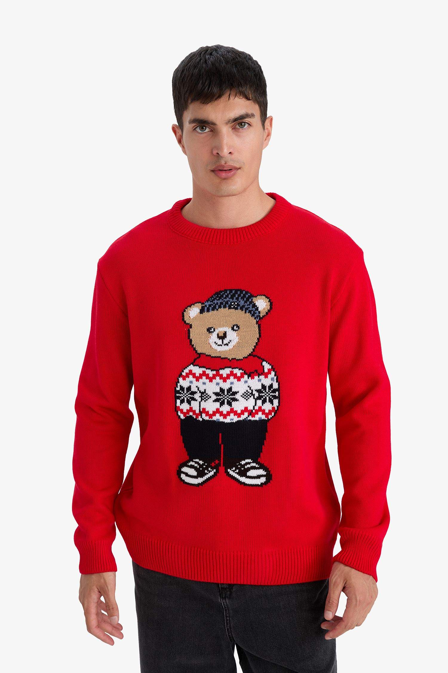 Red MAN Knitwear Christmas Pullover 3352361 | DeFacto