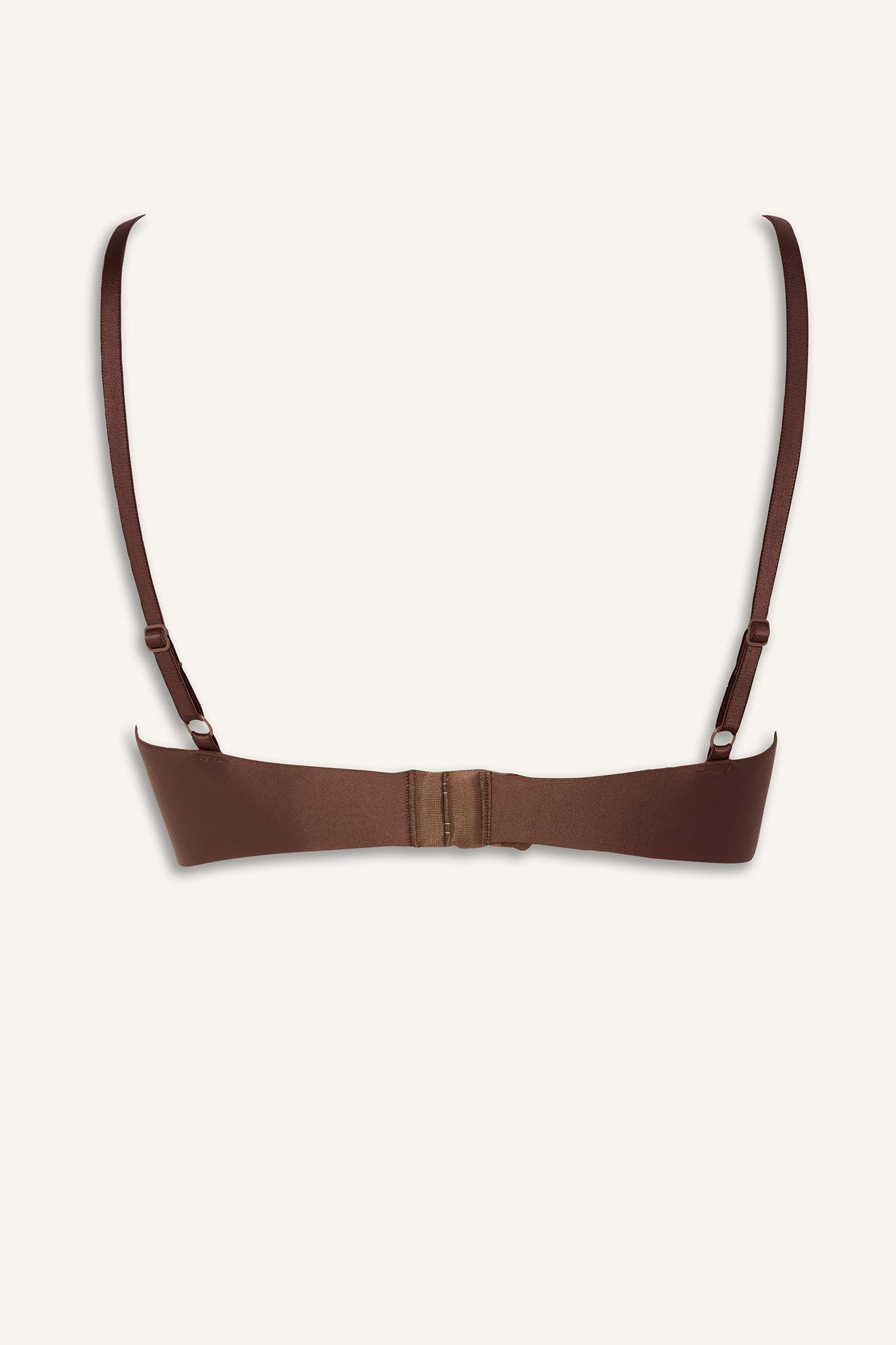 Brown Woman Micro Coated Padded Underwired T-Shirt Bra 3358956 | DeFacto