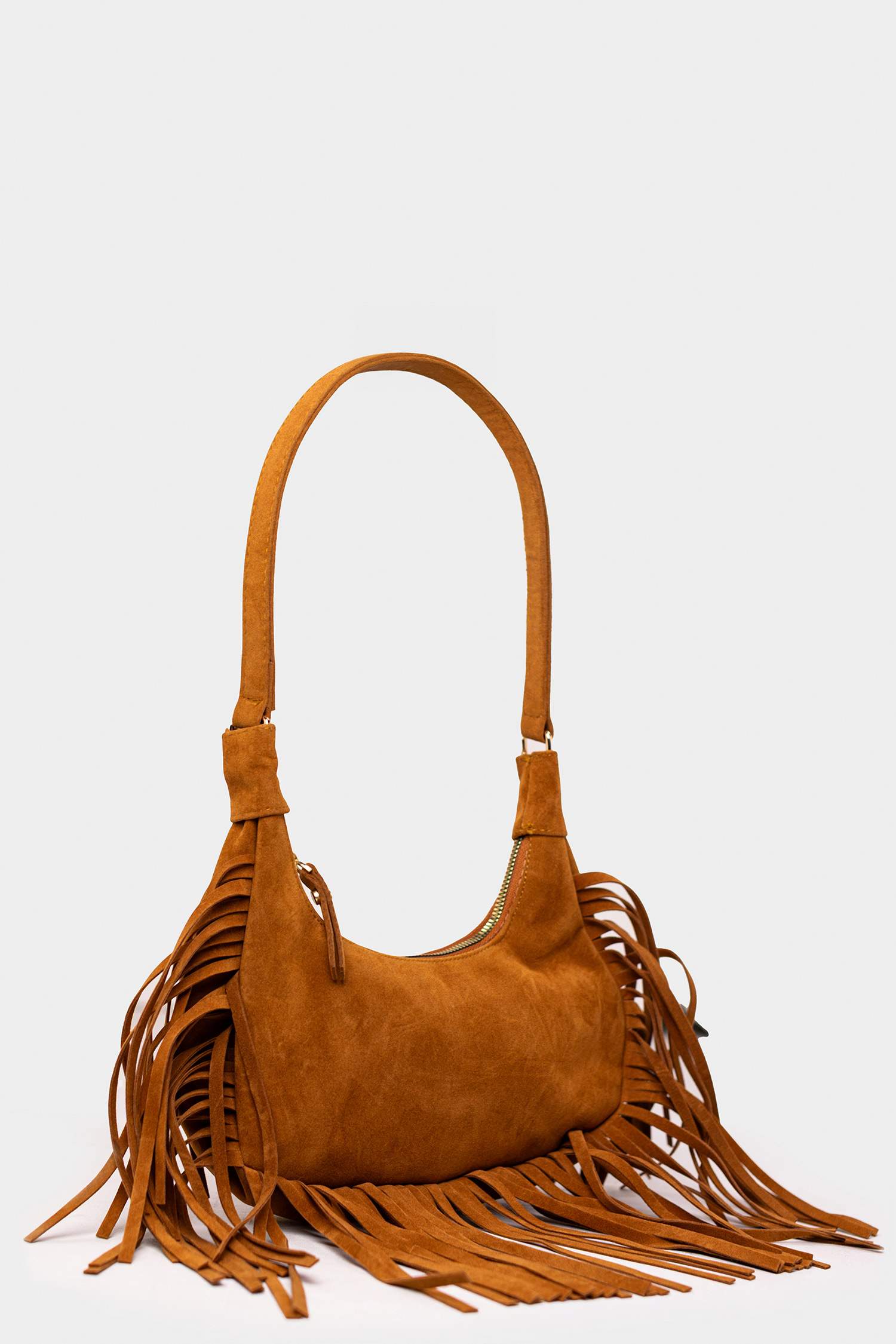 Brown WOMAN Woman Suede Shoulder Bag 3428853 | DeFacto