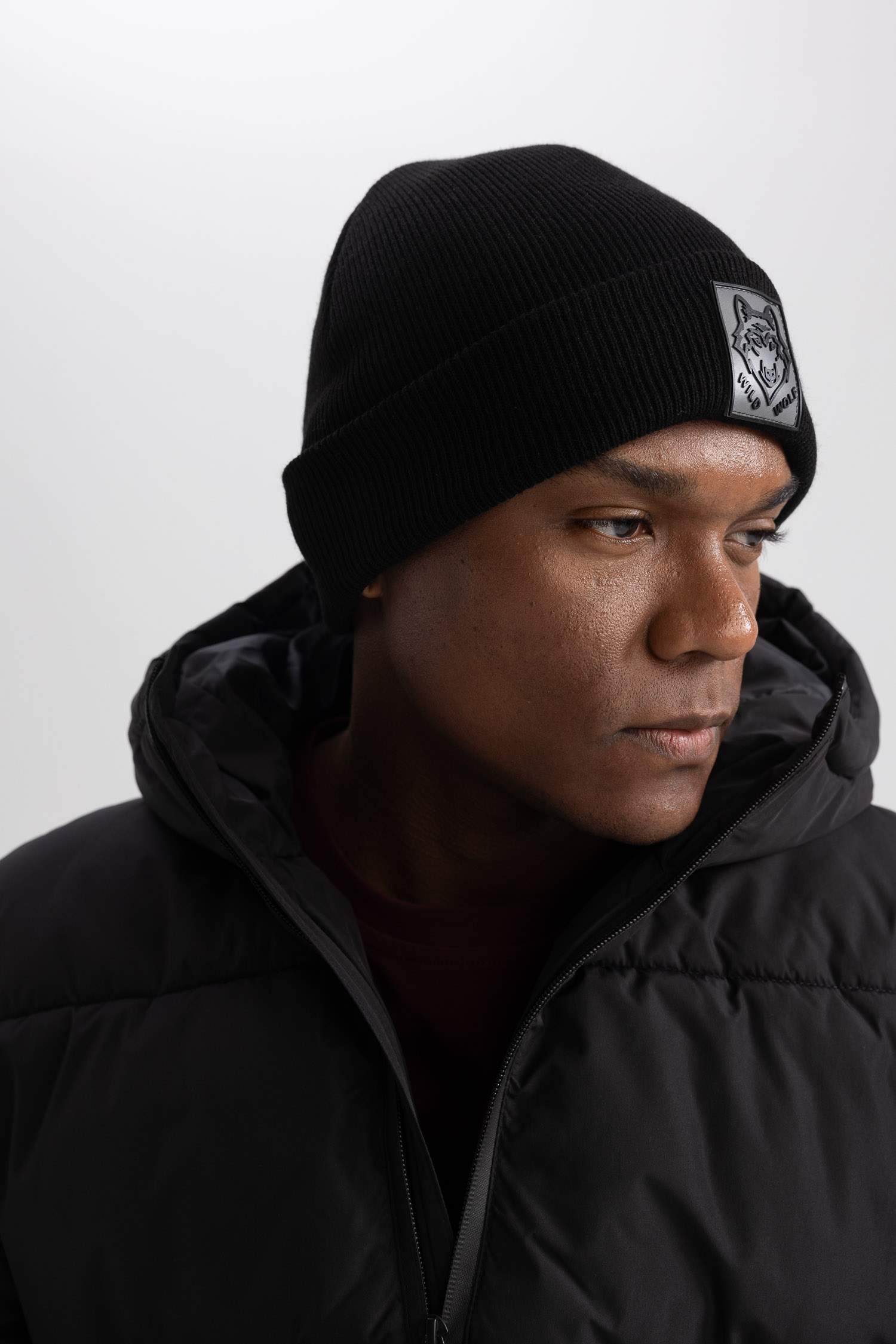 Siyah Erkek Erkek Dokuma Etiketli Bere 2838647 | DeFacto