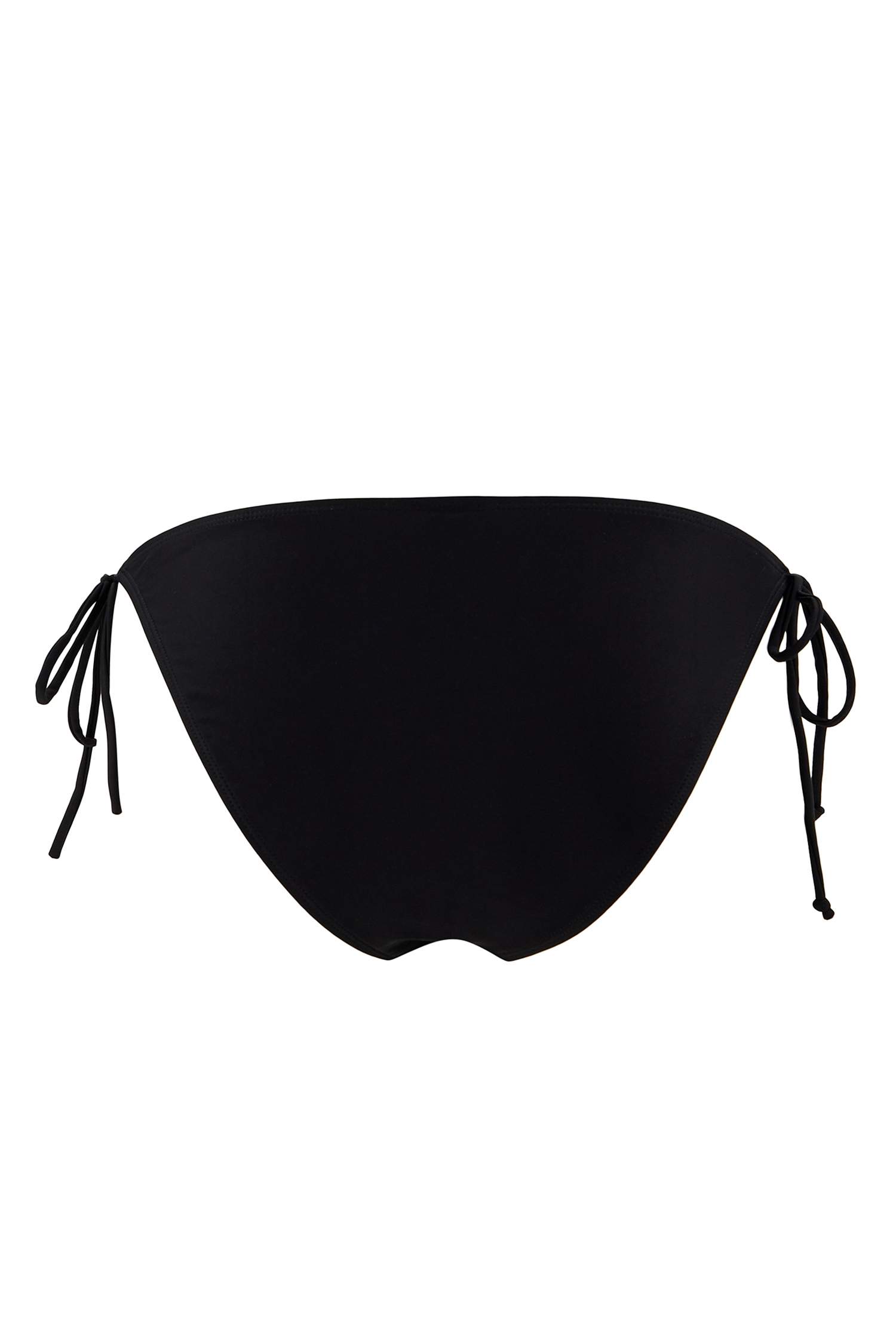 Black Woman Drawstring Sides Basic Bikini Bottoms 1832085 Defacto