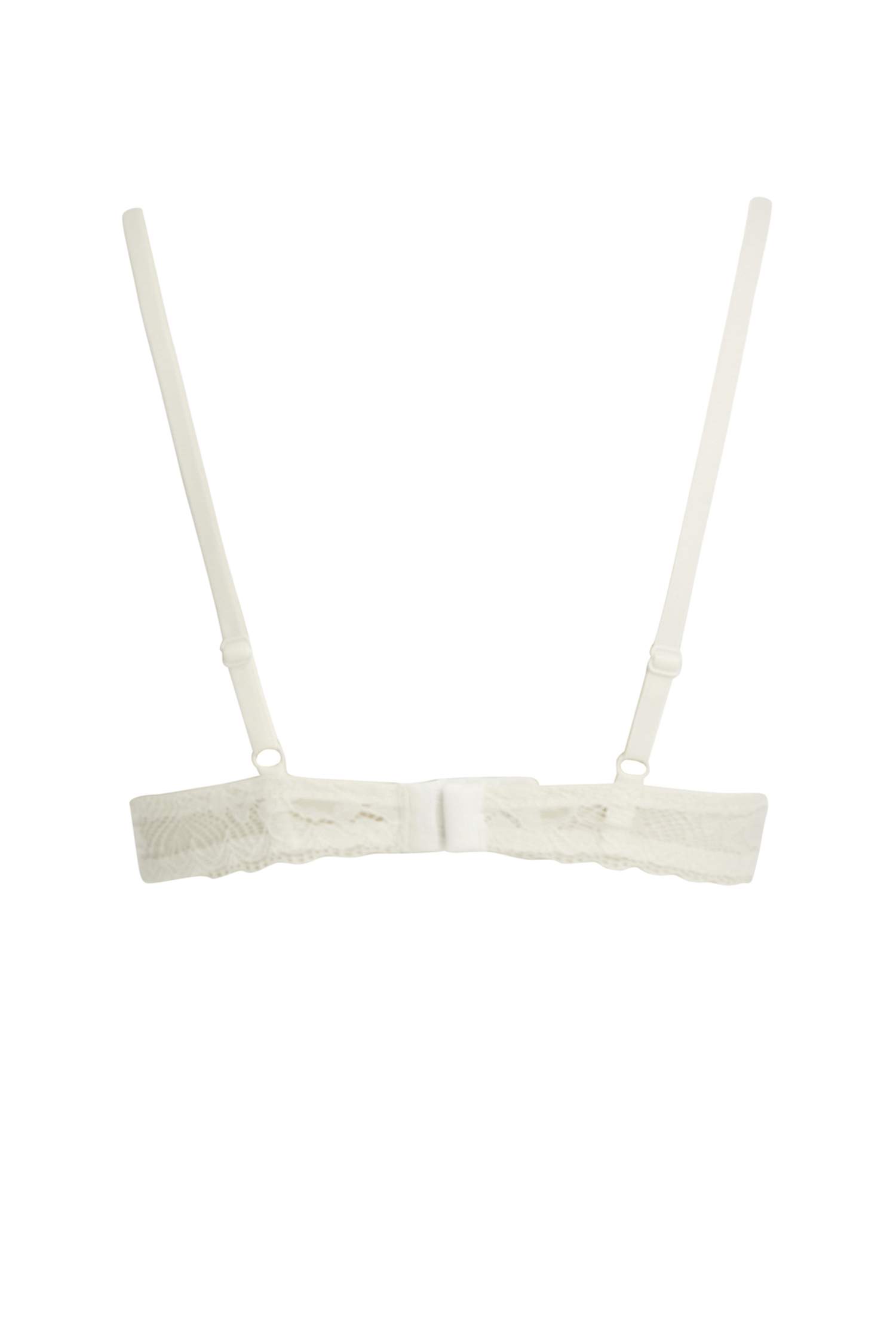 Beyaz Kadın Dantelli İp Detaylı Triangle Bralet 1919462 | DeFacto