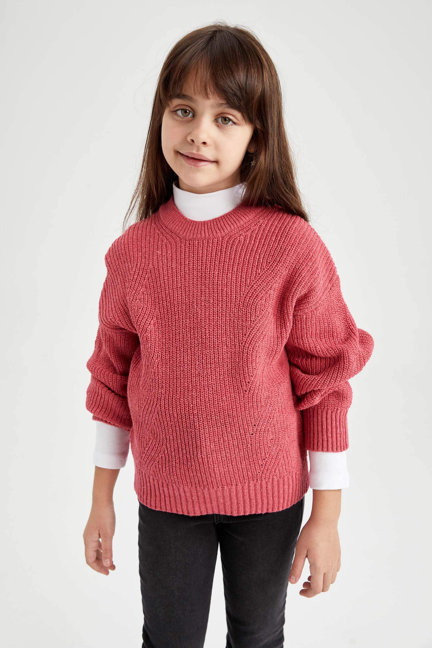 Bordeaux Girls & Teens Girl Regular Fit Crew Neck Pullover 2505754 ...
