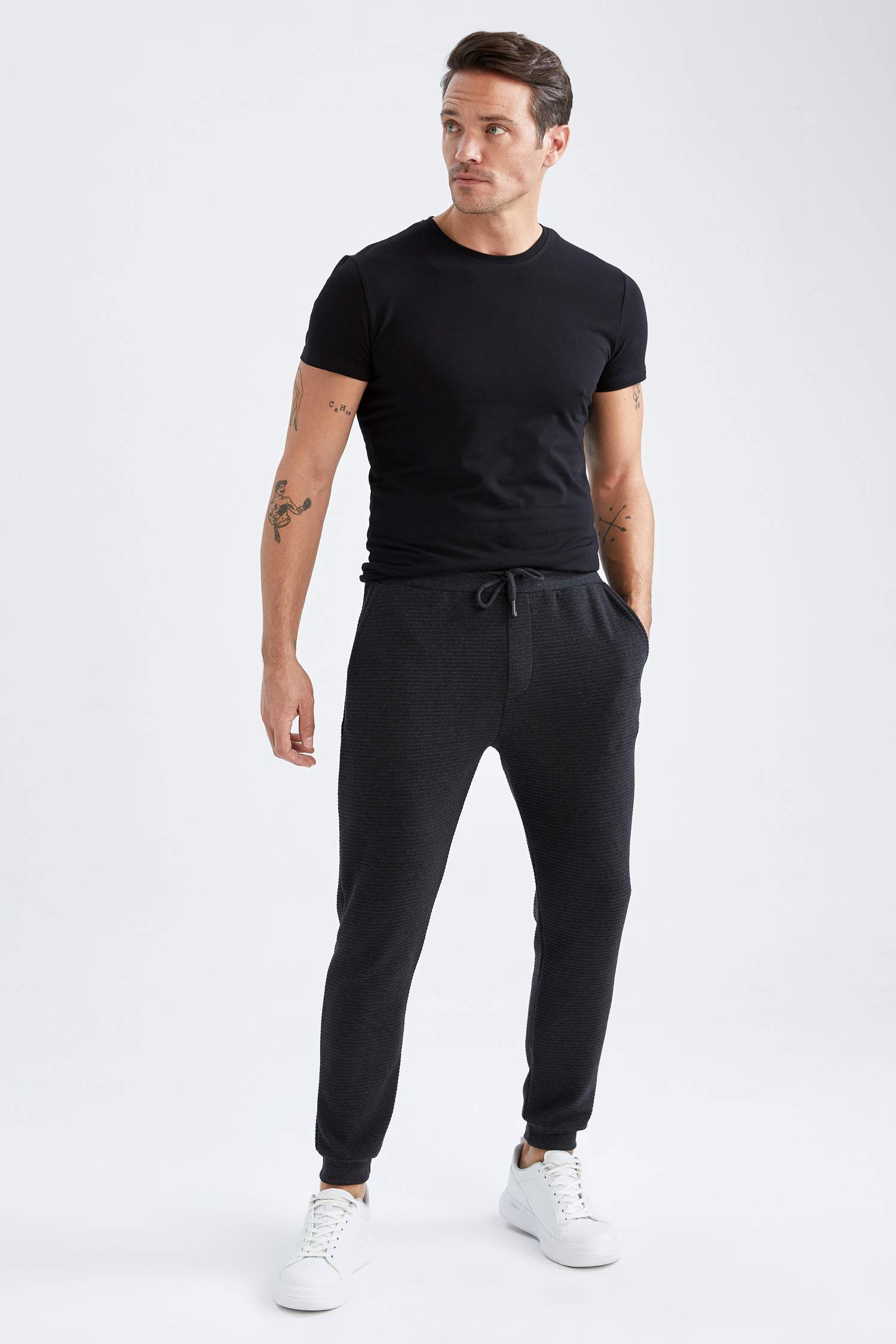 Antrasit Erkek Slim Fit Eşofman Altı 2662693 | DeFacto