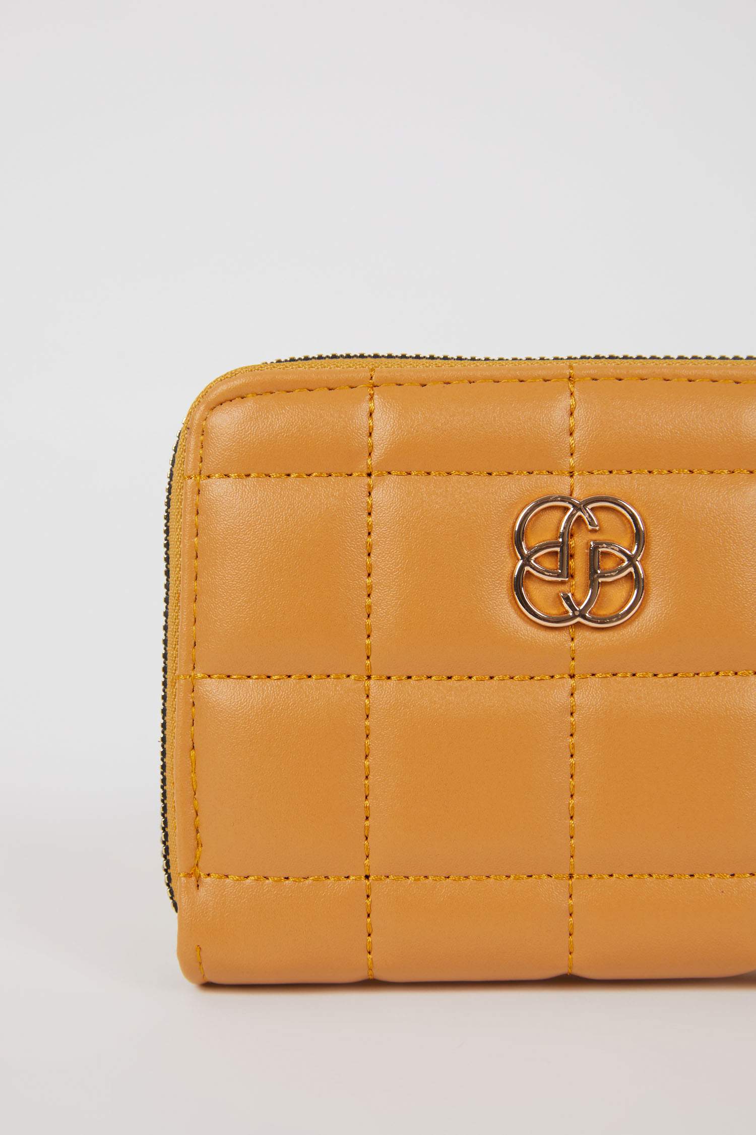 Brown Woman Women Sewing Pattern Faux Leather Wallet 2439692 | DeFacto