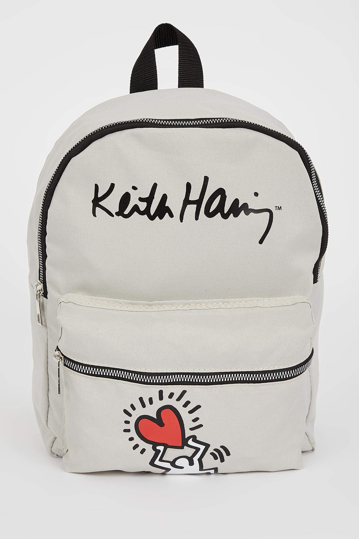 Grey WOMAN Women's Keith Haring Licensed Large Backpack 2464400 | DeFacto