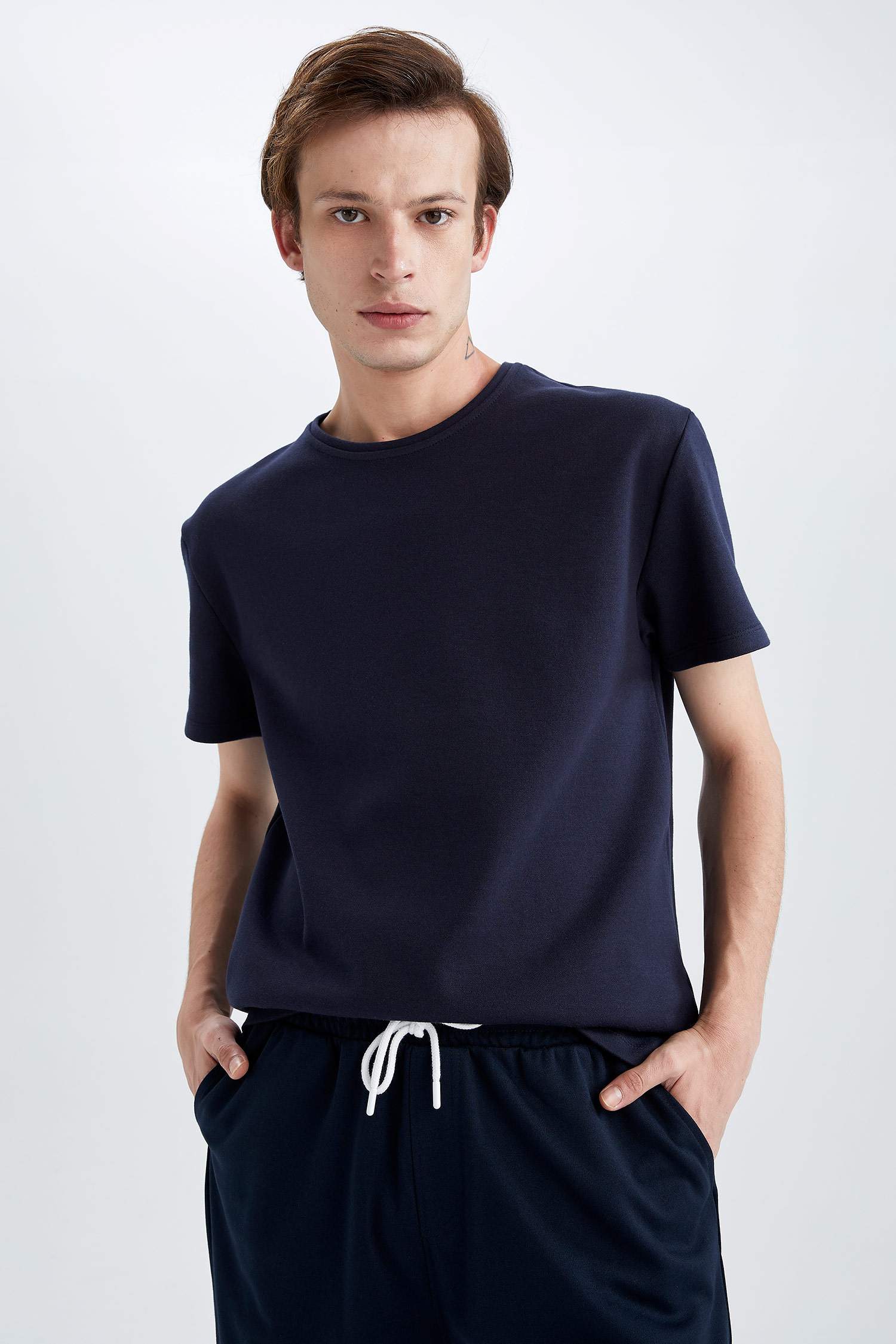 Indigo Man Regular Fit Crew Neck Basic Short Sleeve T-Shirt 2527832 ...