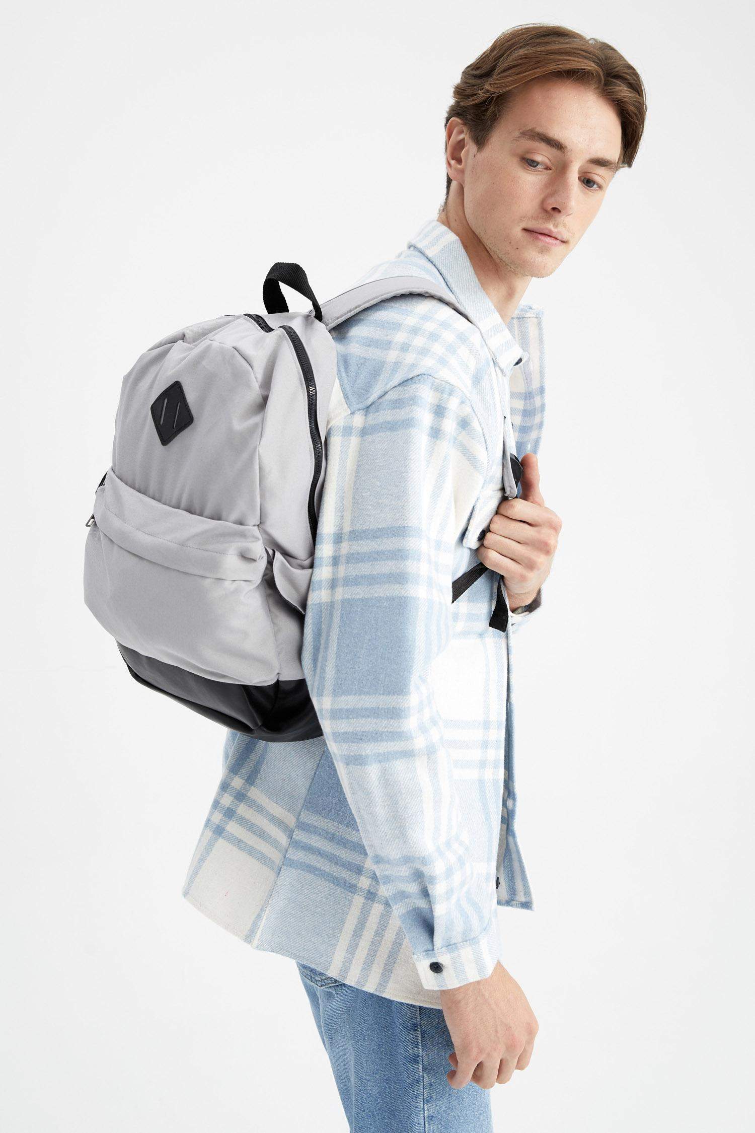 Grey MAN Backpack 2544234 | DeFacto