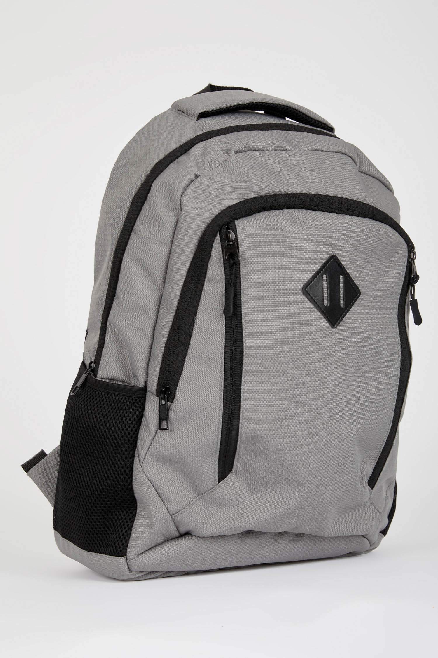 Grey Man Men Self-Healing Water-Repellent Fabric Backpack 2544177 | DeFacto