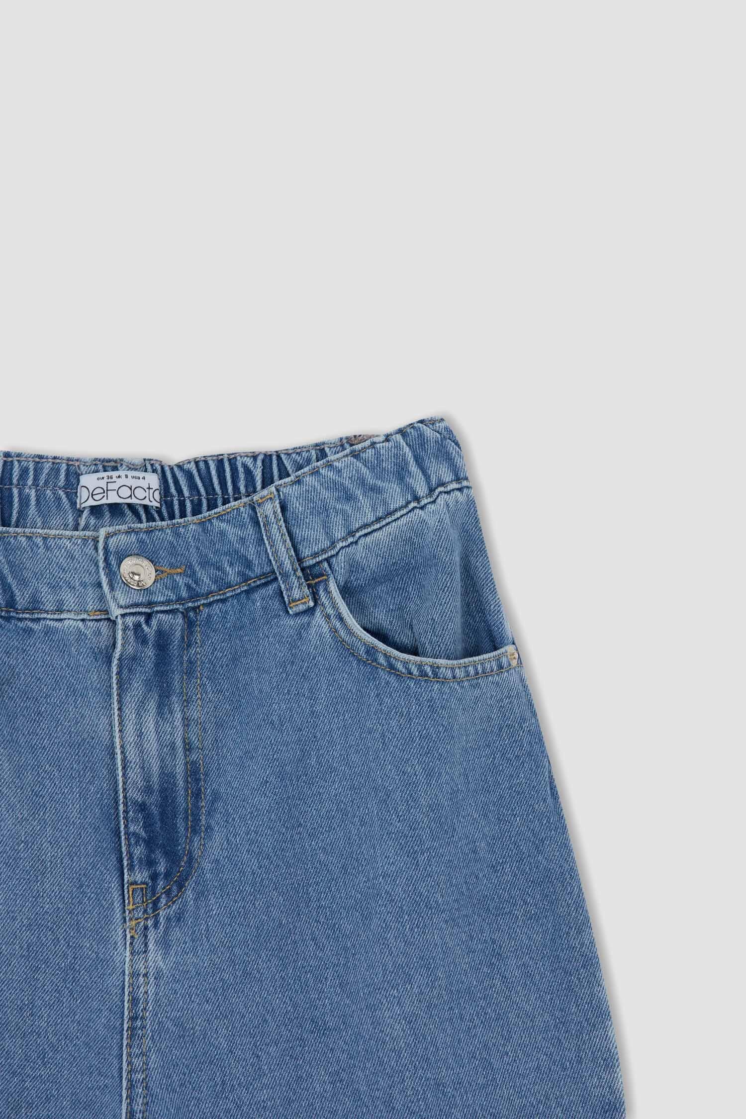 Blue Woman Mom Fit Pants 2662148 Defacto