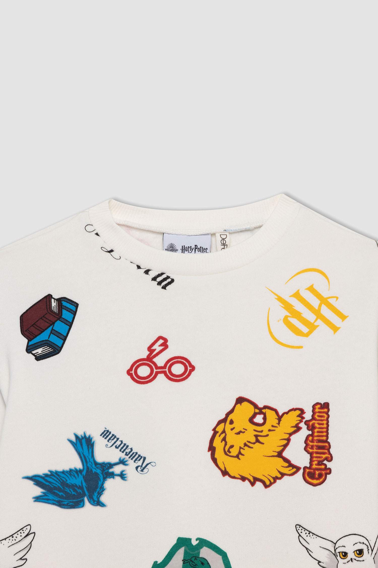 Beige FILLES Harry Potter Col Ras Du Cou Imprimé Tissu sweat épais ...