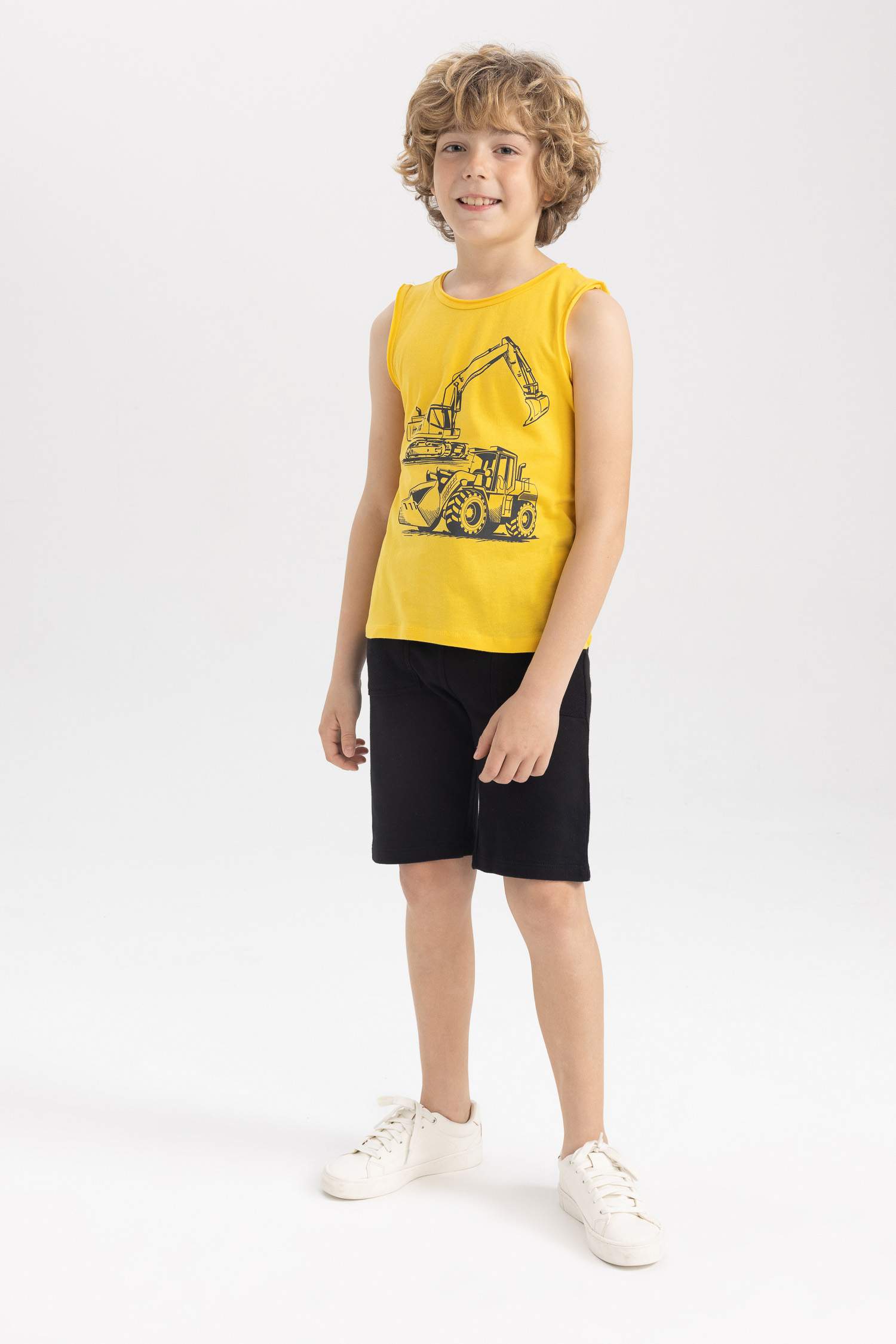Yellow Boys & Teens Boy Crew Neck Singlet 2631842 | DeFacto