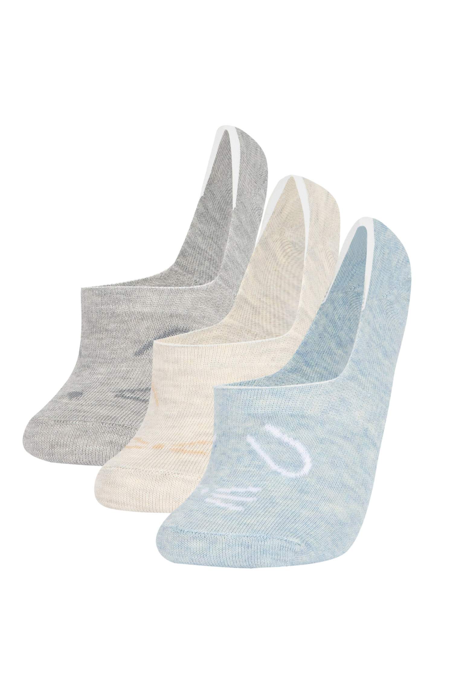 Mixed Color WOMAN Woman 3 piece Babet Socks 2656373 | DeFacto