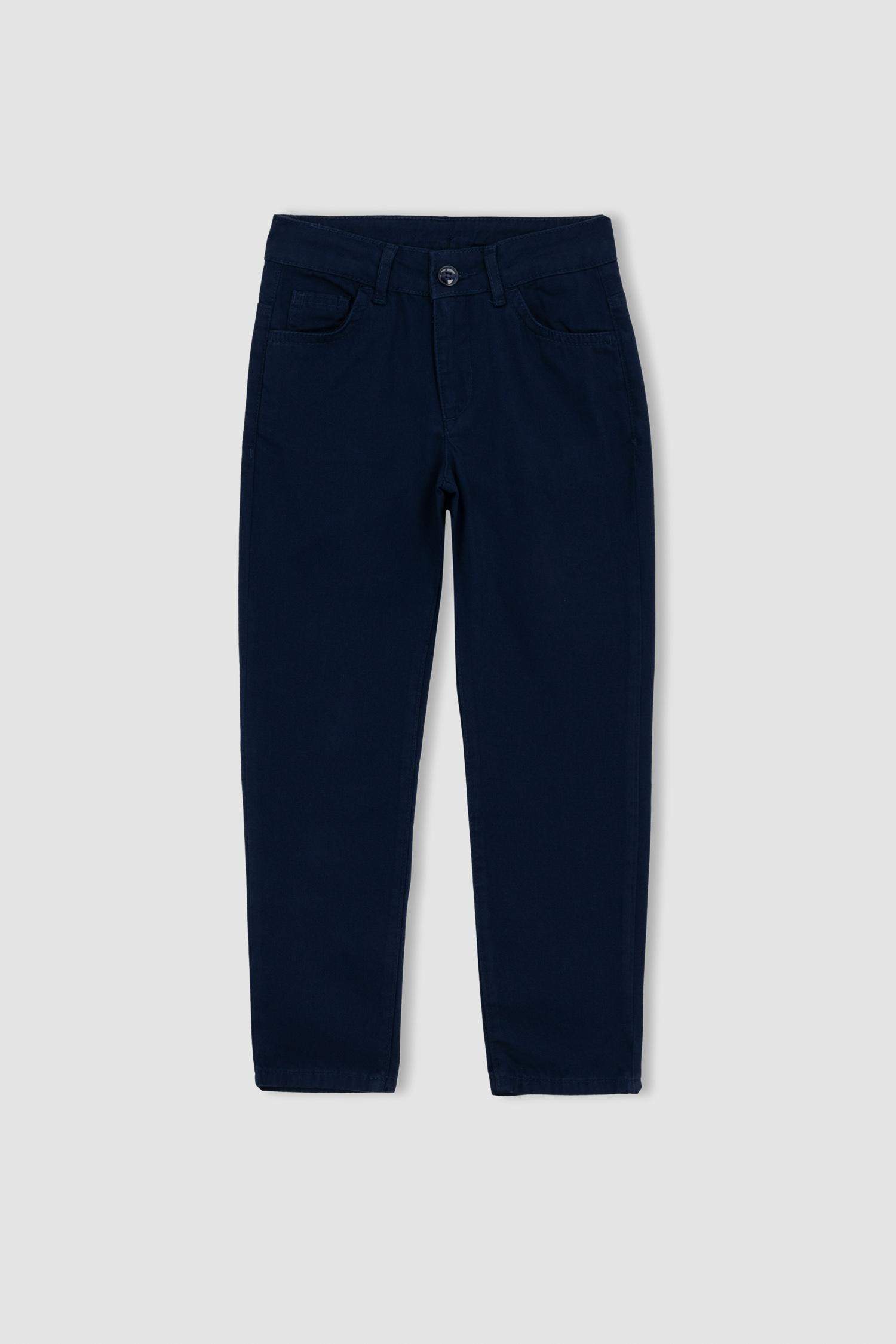Navy BOYS & TEENS Boy Regular Fit Gabardine Trousers 2790254 | DeFacto