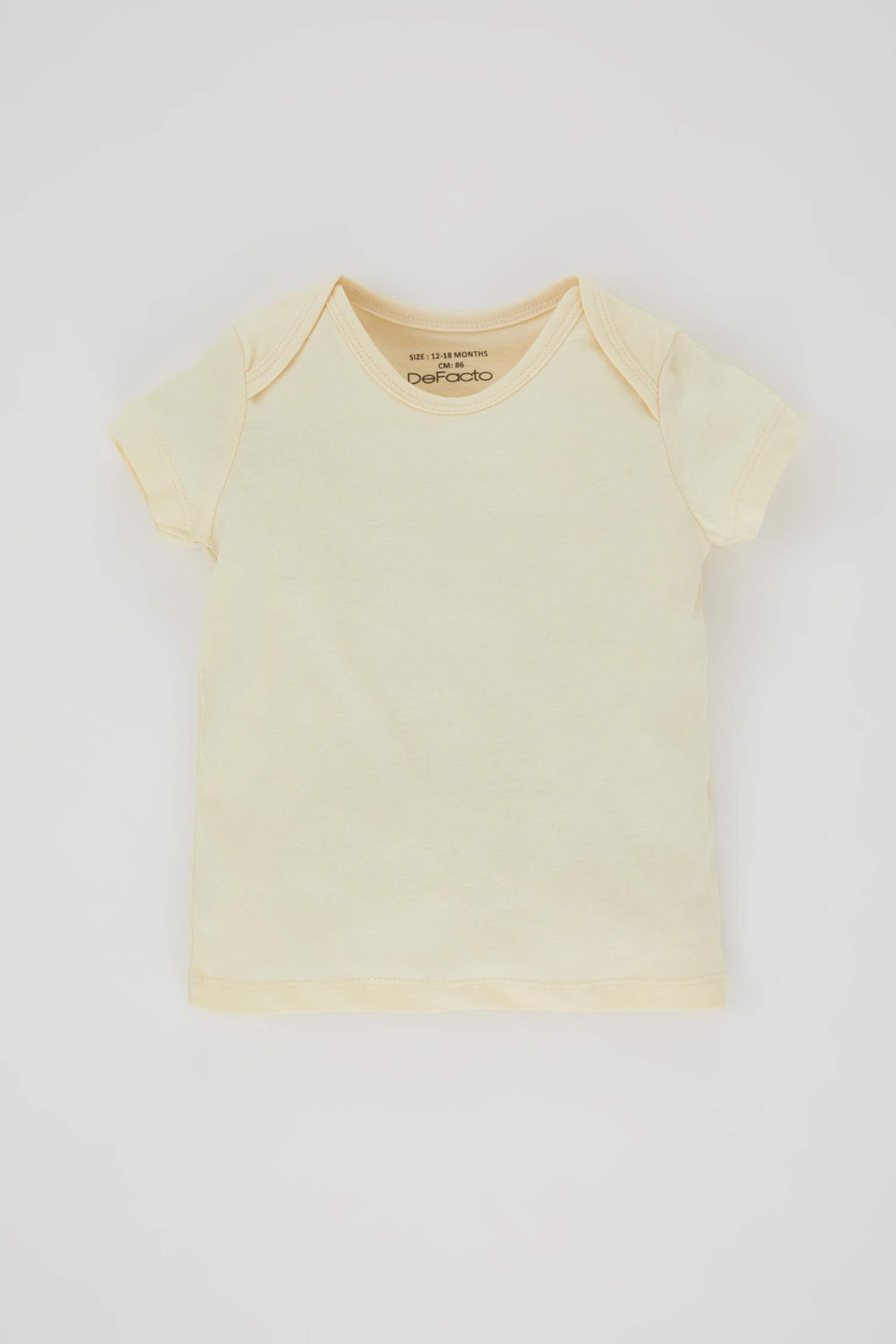 Ecru Baby Boy 2 piece Regular Fit Envelope Neck Set 2734380 | DeFacto