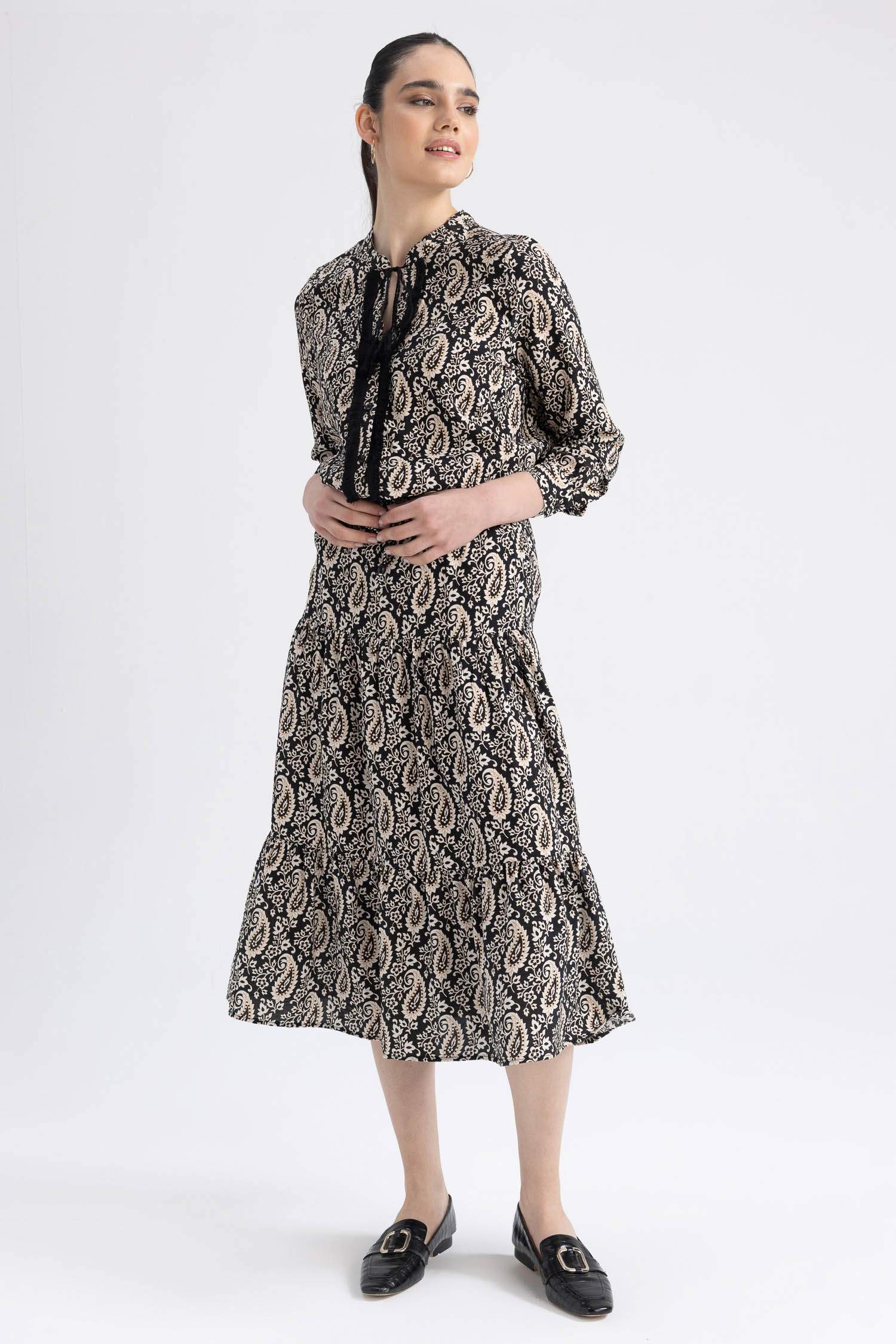 Siyah Kadın Traditional Aerobin Midi Etek 2723450 | DeFacto