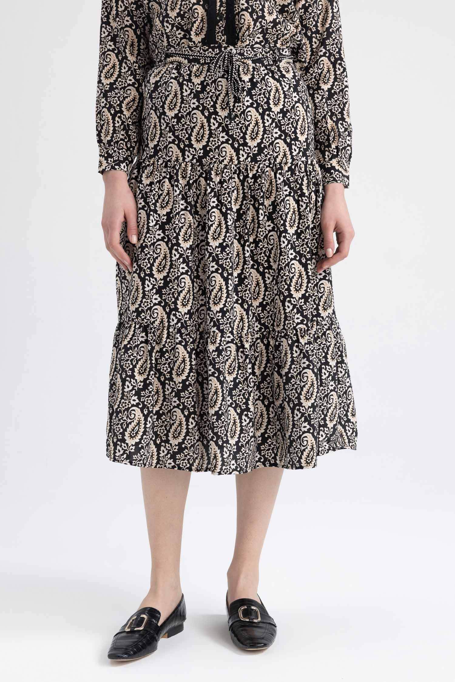 Siyah Kadın Traditional Aerobin Midi Etek 2723450 | DeFacto