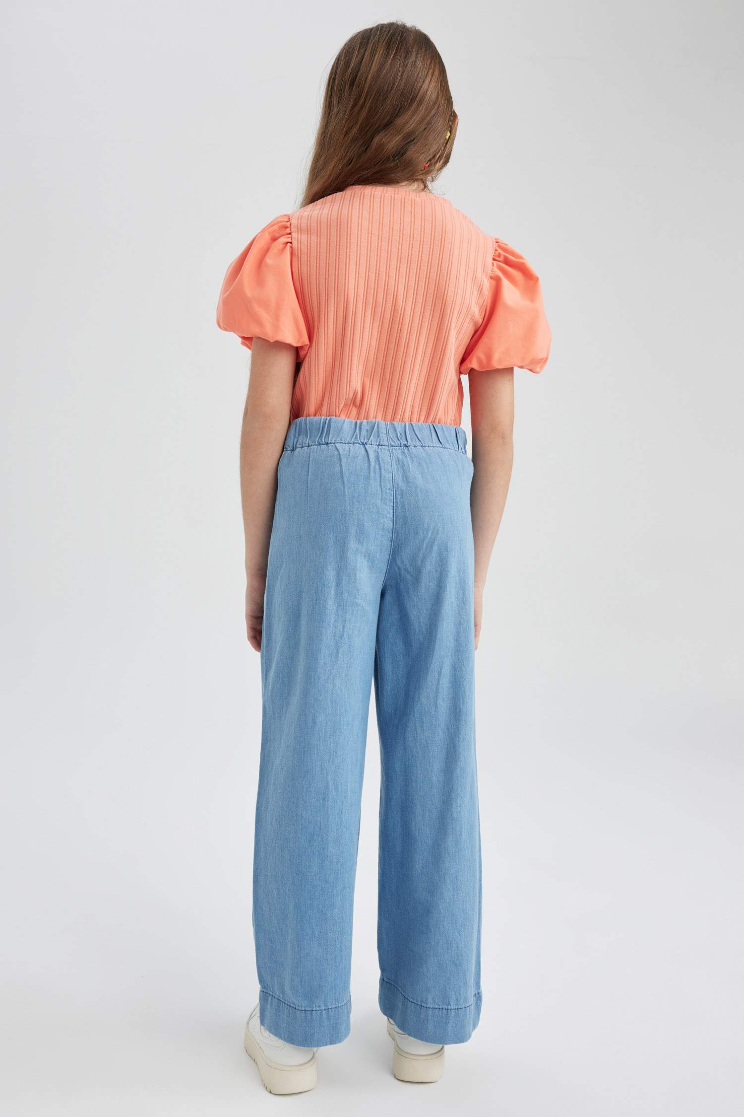 Blue Girls & Teens Girl Wide Leg Jean Trousers 2768342 | DeFacto