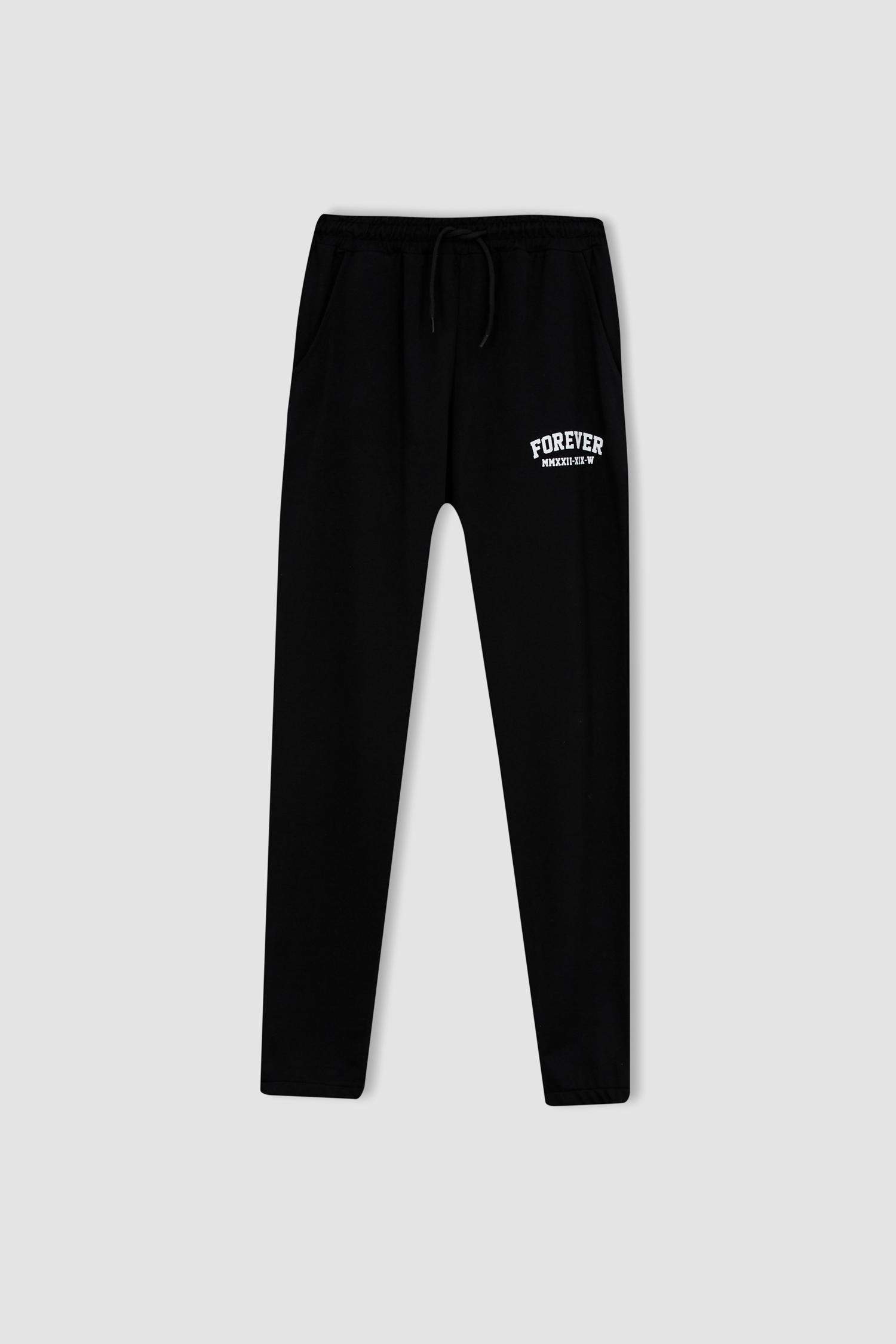 Black MEN Regular Fit Sweatshirt Fabric Trousers 2735616 DeFacto Black MEN Regular Fit Sweatshirt Fabric Trousers 2735616 DeFacto