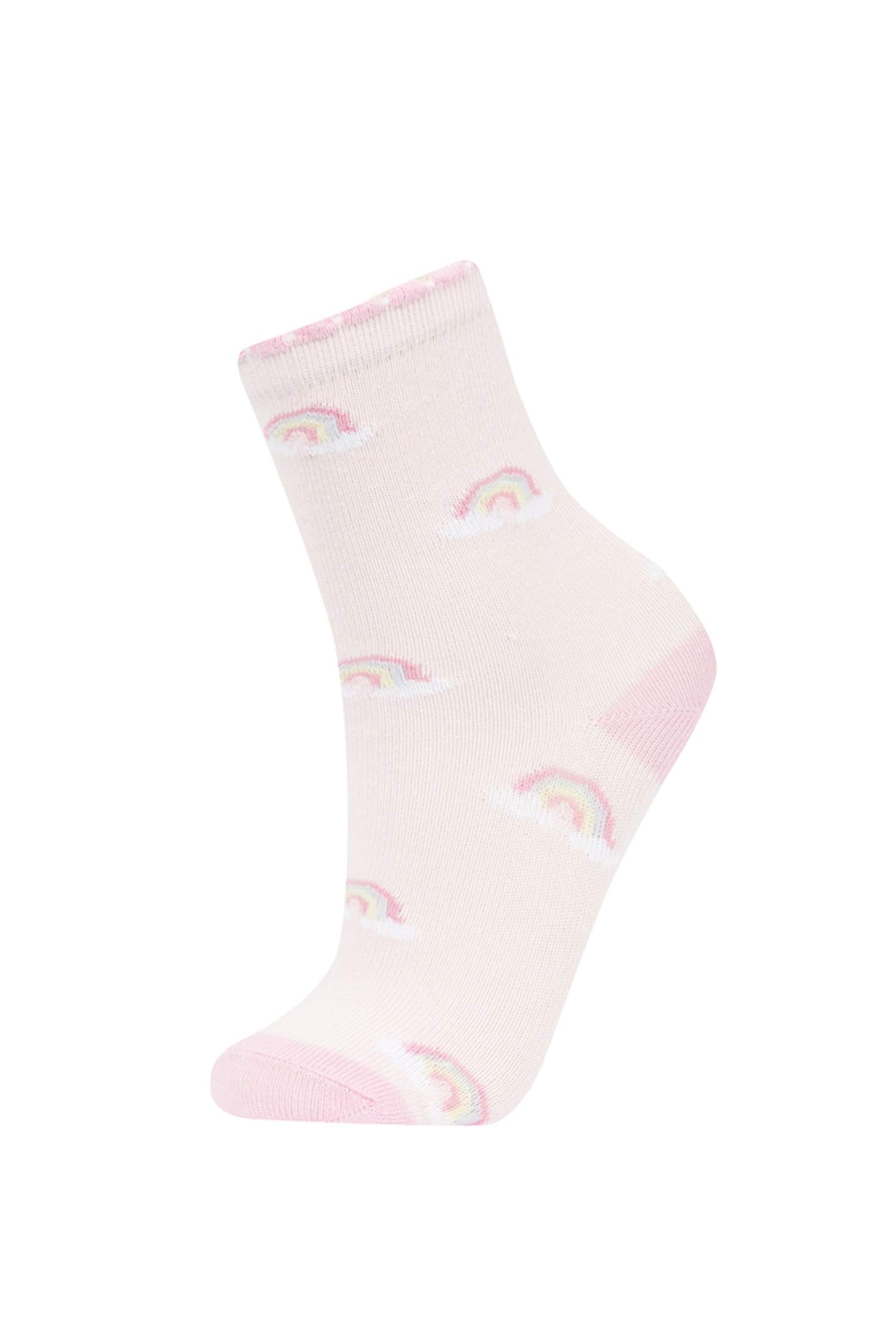 Pink GIRLS & TEENS Girls 5 Pack Cotton Long Socks 2758616 | DeFacto