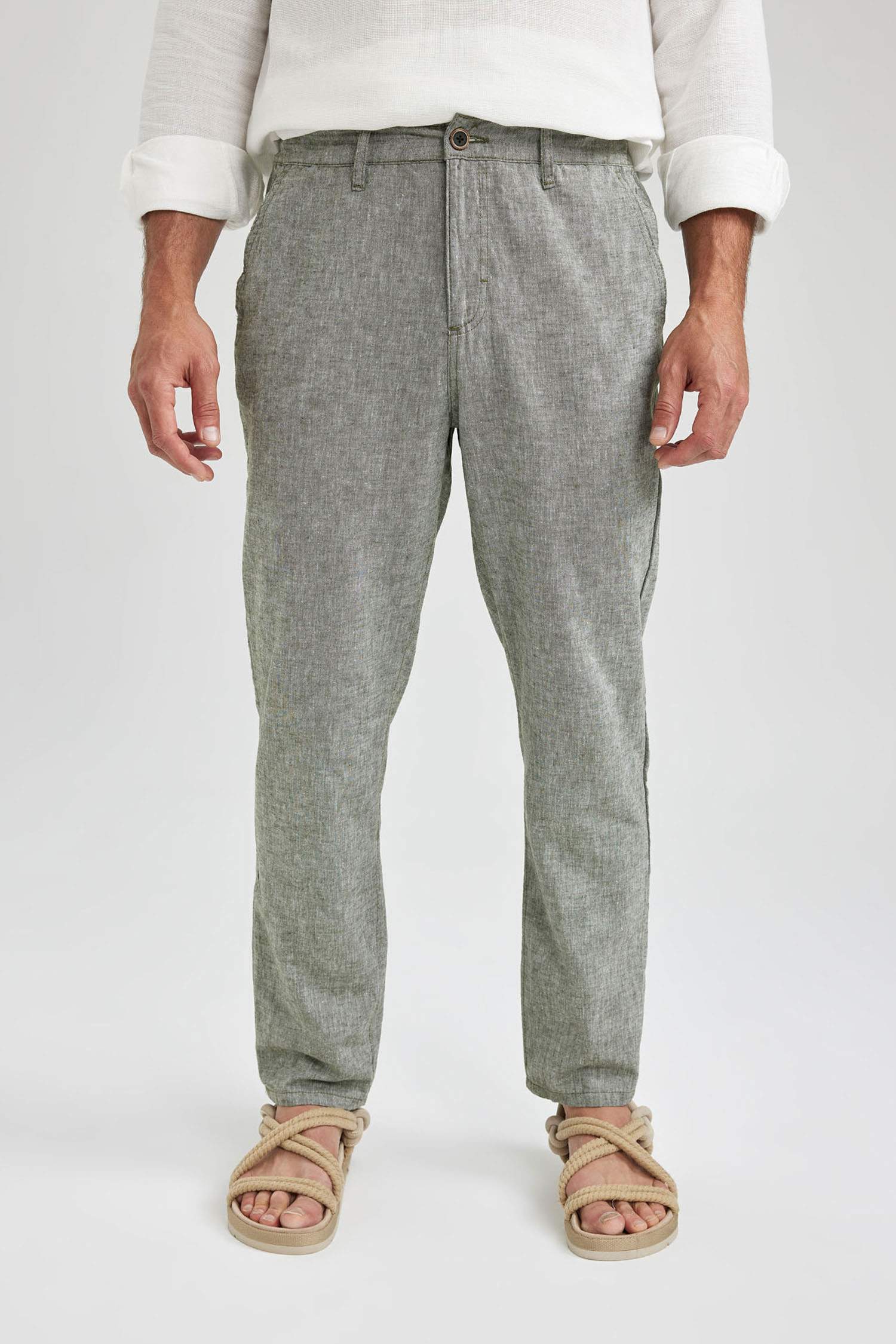 Khaki Man Relax Fit Pants 2836877 | DeFacto